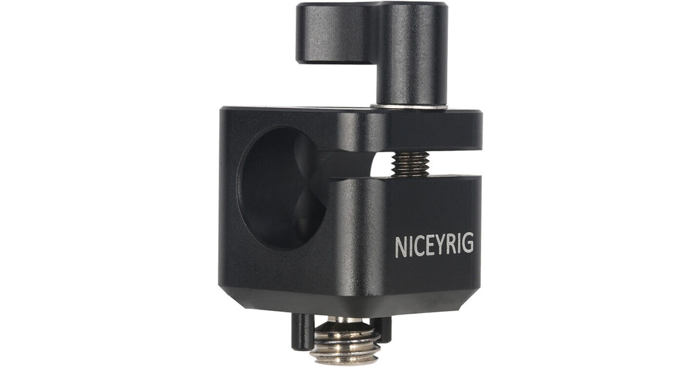 Niceyrig 15mm ARRI Locating Rod Clamp with Cold Shoe Mount 494