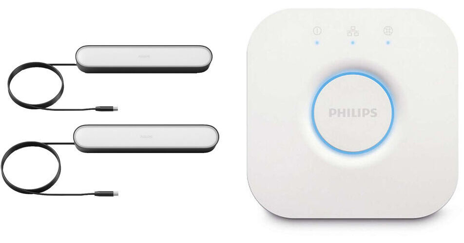 Philips Hue Bridge & White & Color Ambiance Play Light Bar