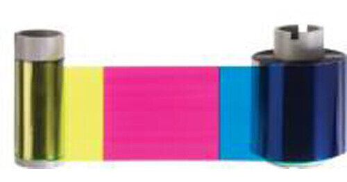 Fargo YMCKK Enhanced Full-Color Ribbon with 2 Black Panels