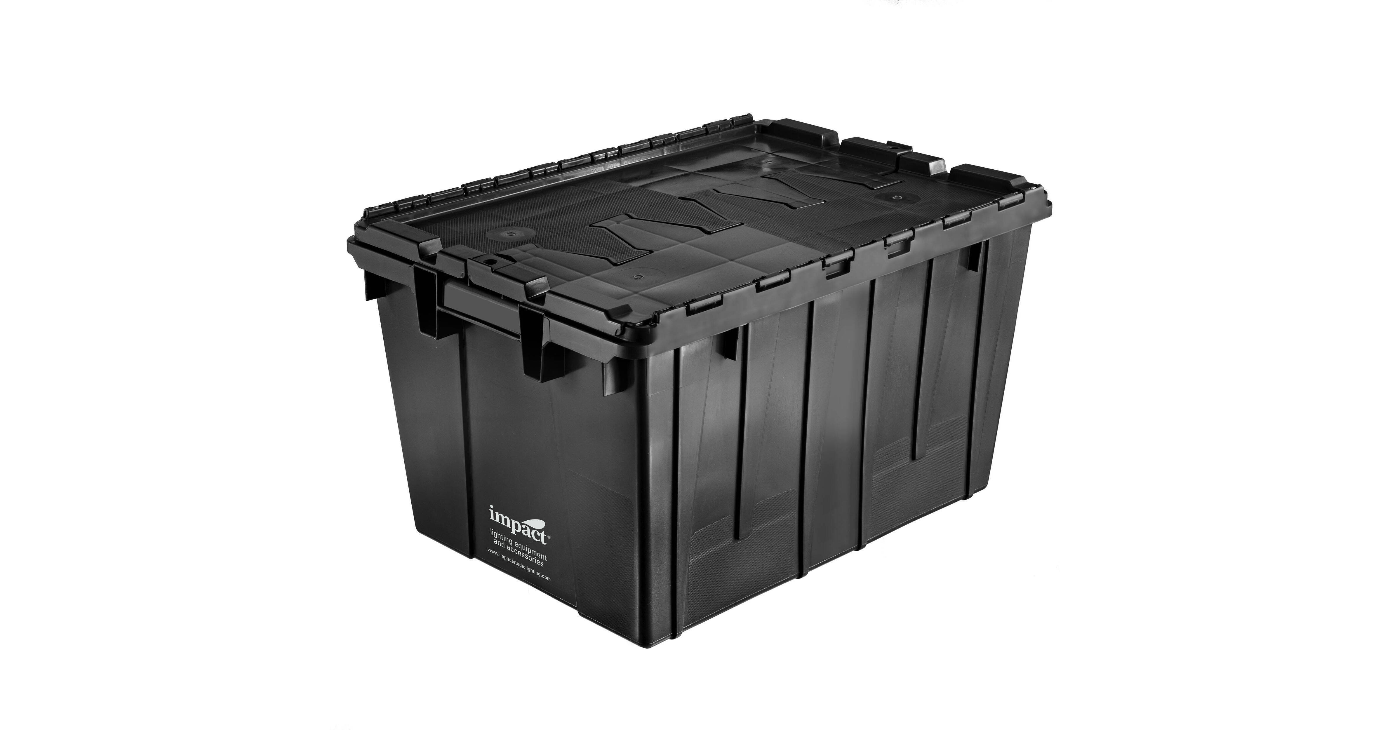 Impact CC-210 Cable Crate with Lid (Black, 40L) CC-210 B&H Photo