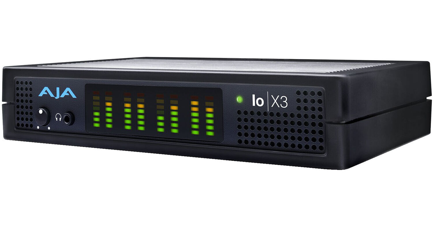 AJA Io X3 Professional Video I/O for Thunderbolt 3 IO-X3 B&H