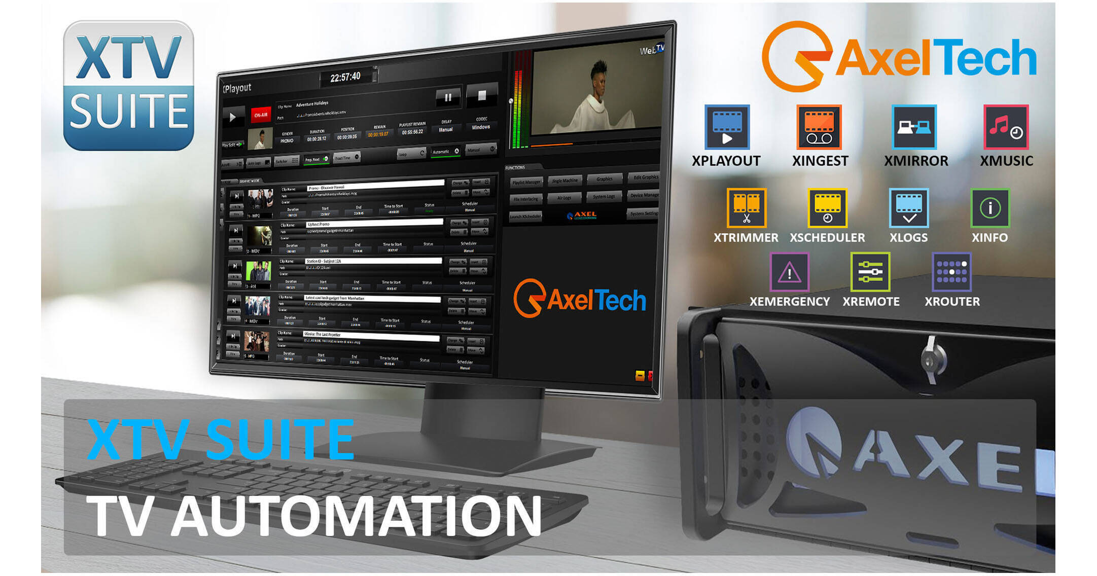 Axel Technology XTV Television Automation Software XTV B&H Photo