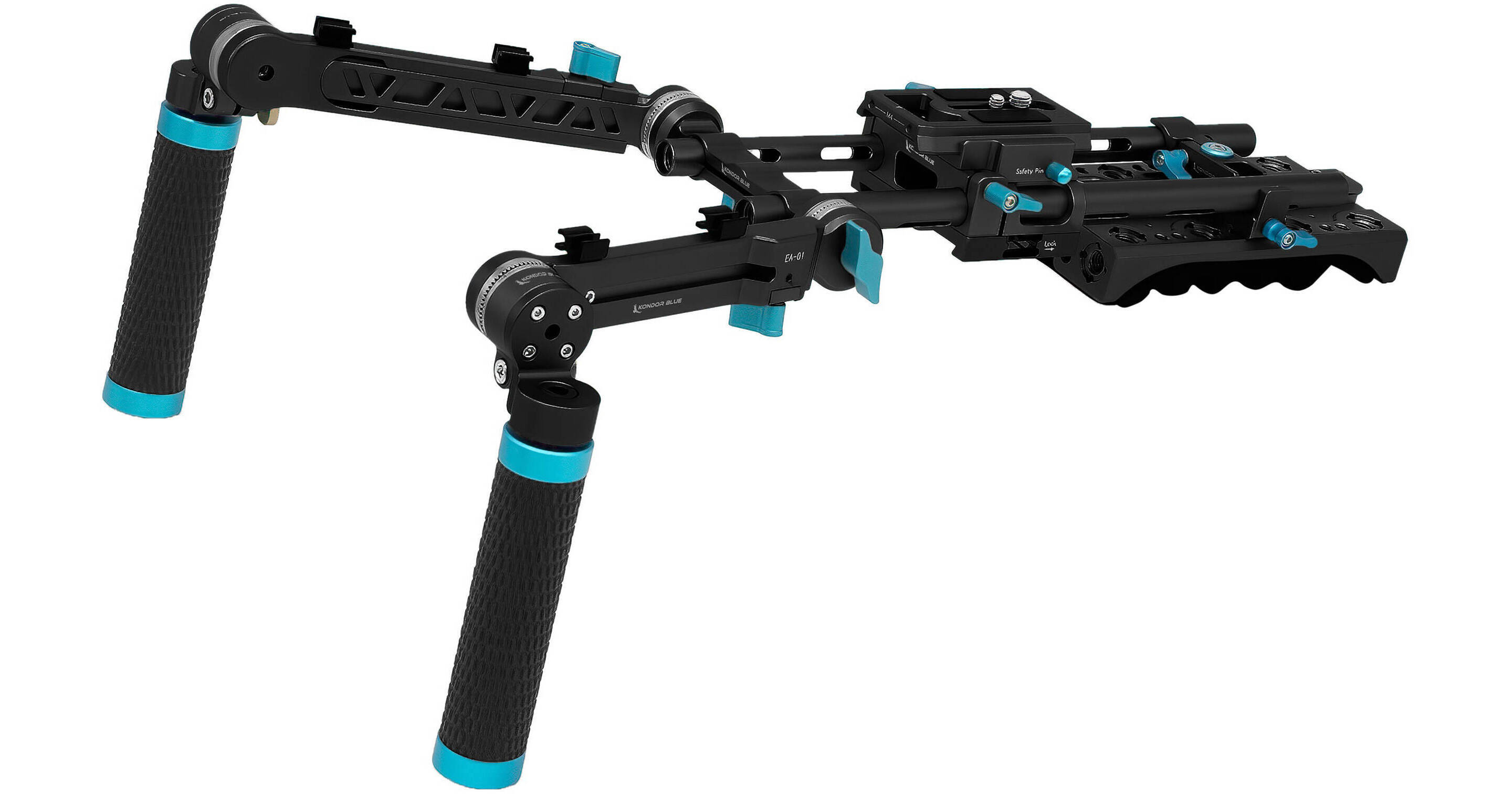 Kondor Blue Shoulder Pad Air Rig (Raven Black) KB-SPAR-BK B&H