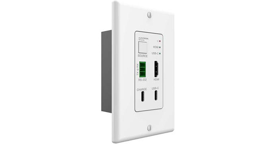 Alfatron WP70T-RS 2x1 HDBaseT Wall Plate Switcher ALF-WP70T-RS