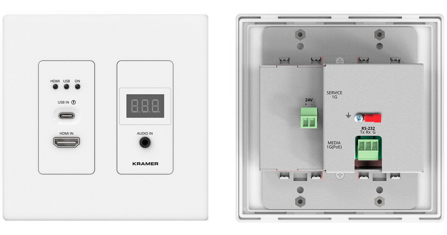 Kramer AV-over-IP Wall-Plate Encoder for 4K60 WP-SW2-EN7/US-D(W)