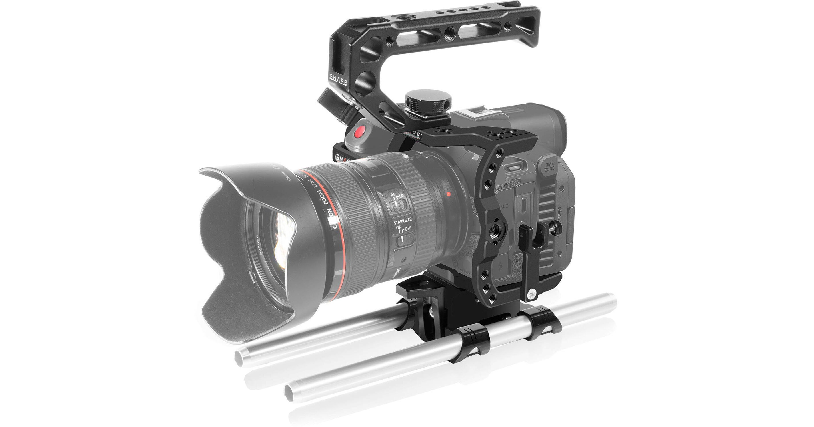 SHAPE Camera Cage with 15mm LWS Rod System for Canon EOS R5CROD