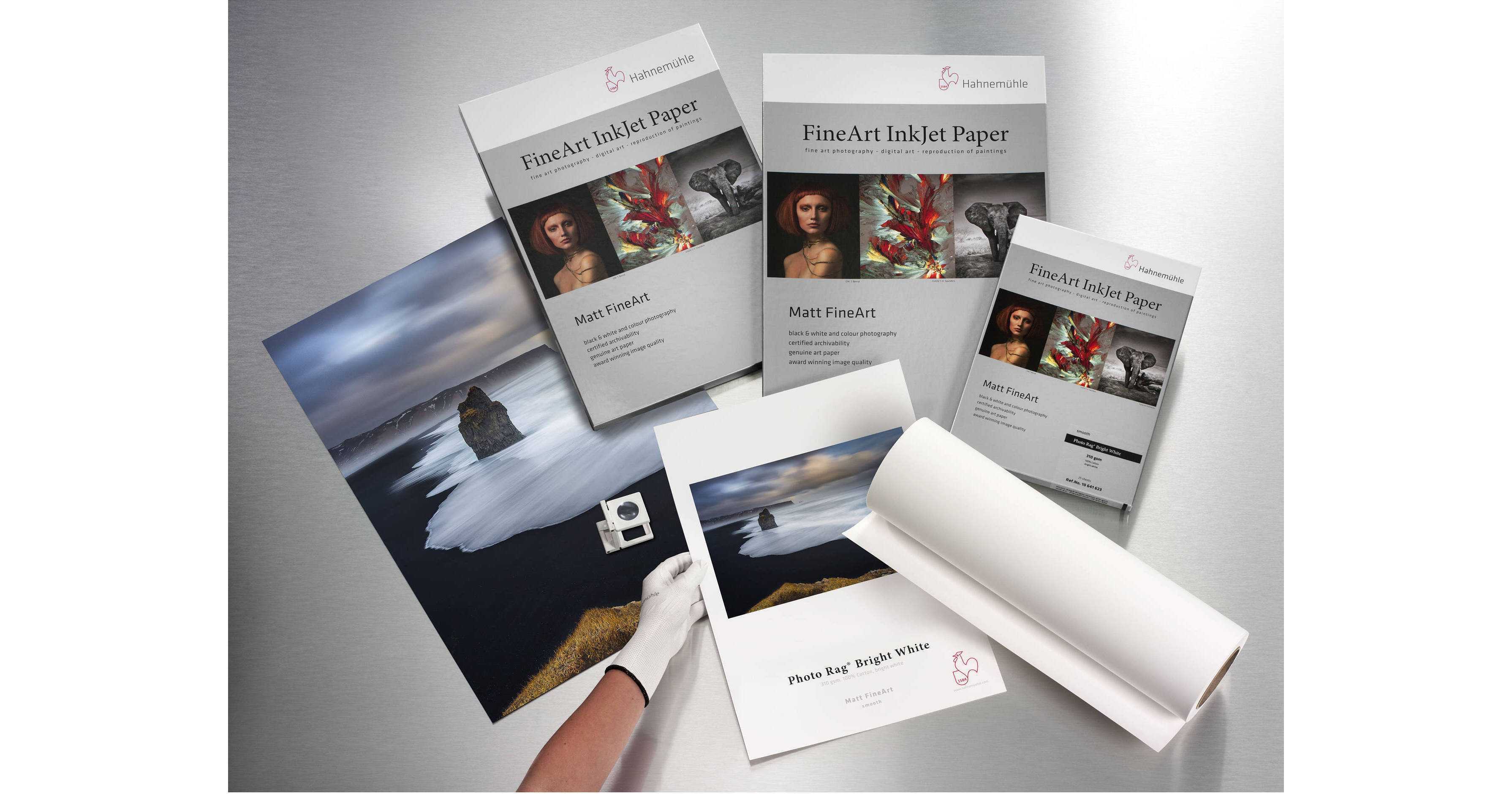 Hahnemuhle Photo Rag Bright White 310gsm Paper 644509-25I B&H