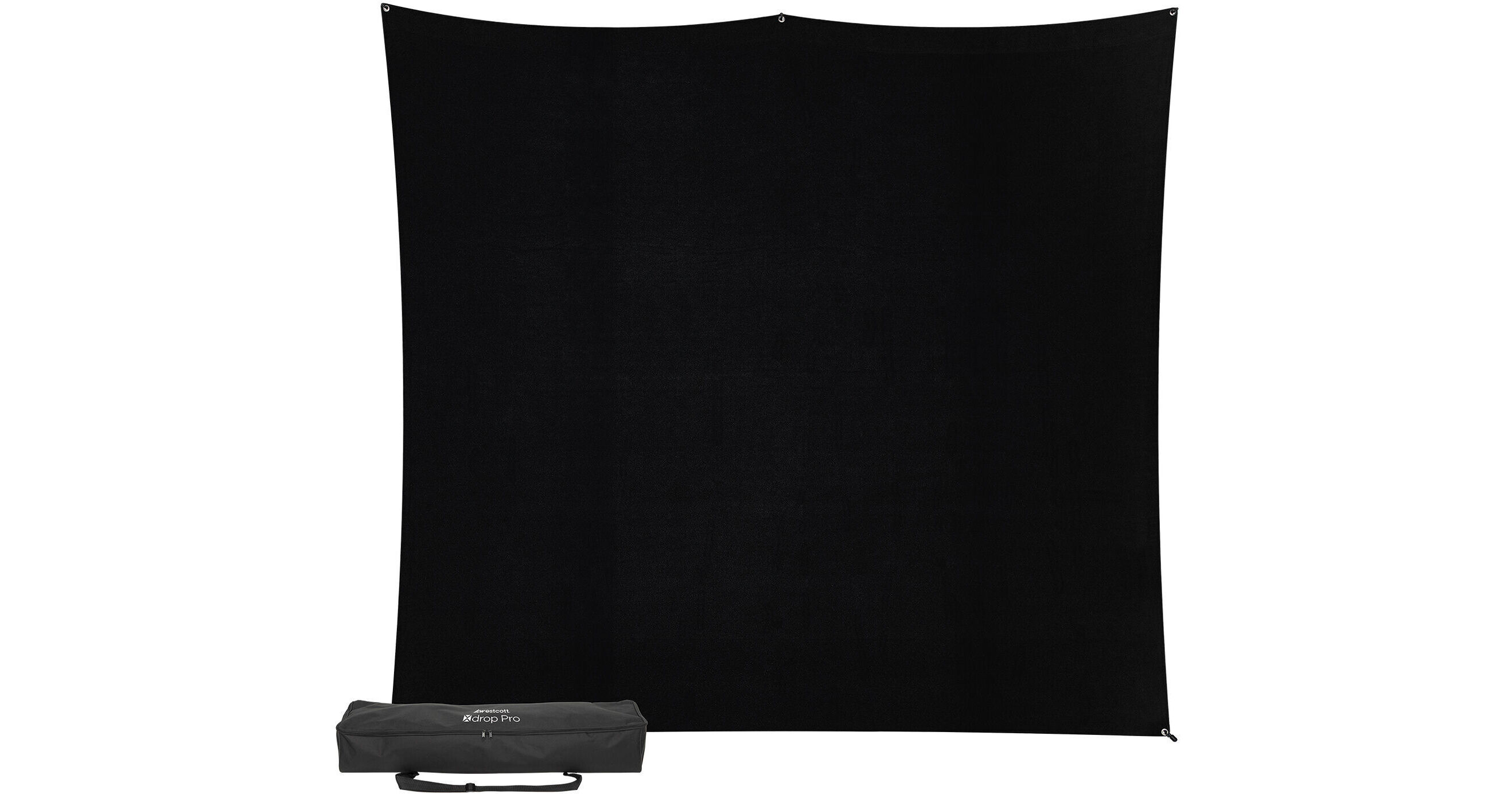 Westcott X-Drop Pro Fabric Backdrop Kit (Rich Black, 8 x 8')