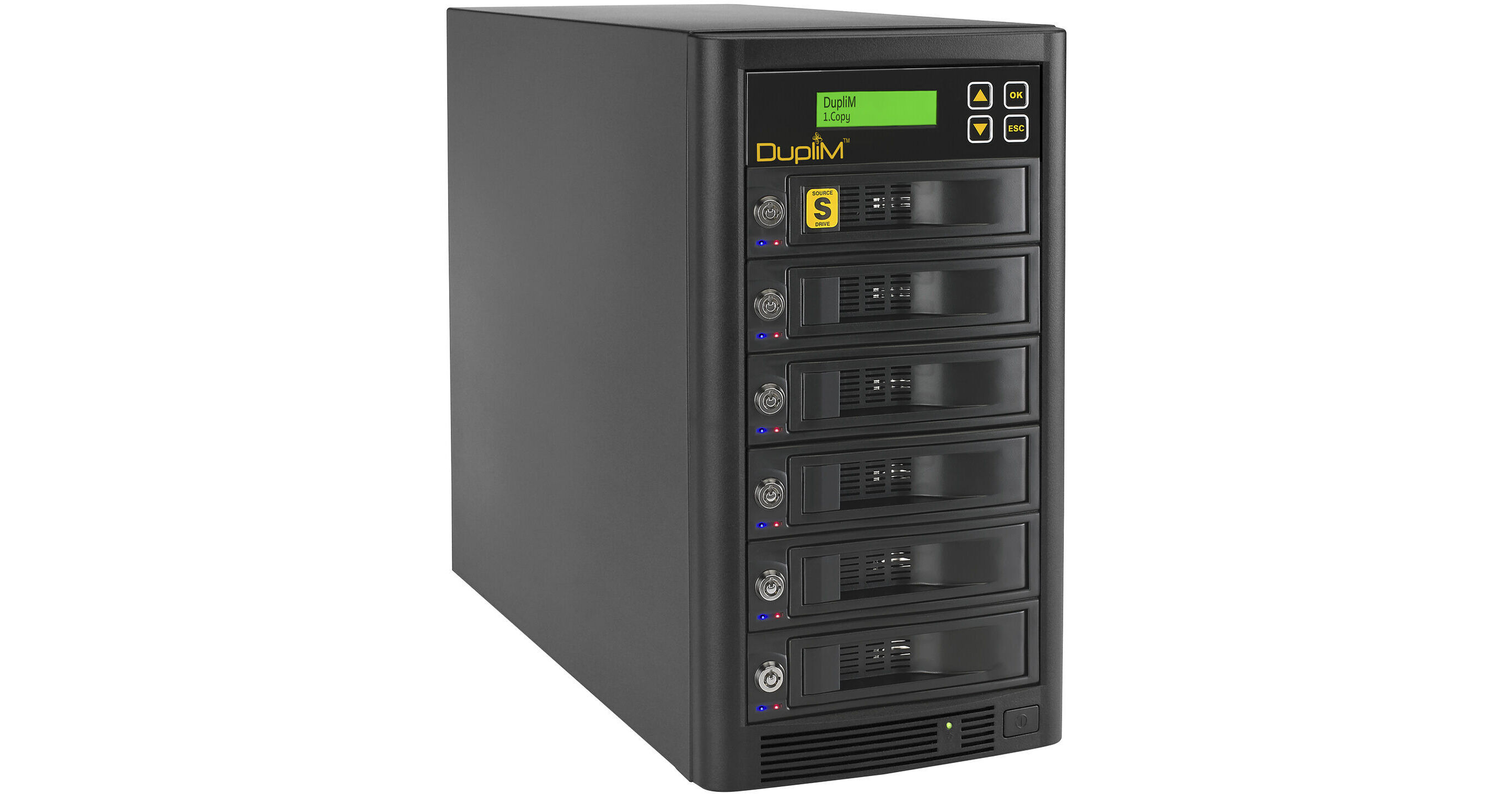 DupliM 5-Target SSD HDD Copy Tower SATA Duplicator 130100 B&H
