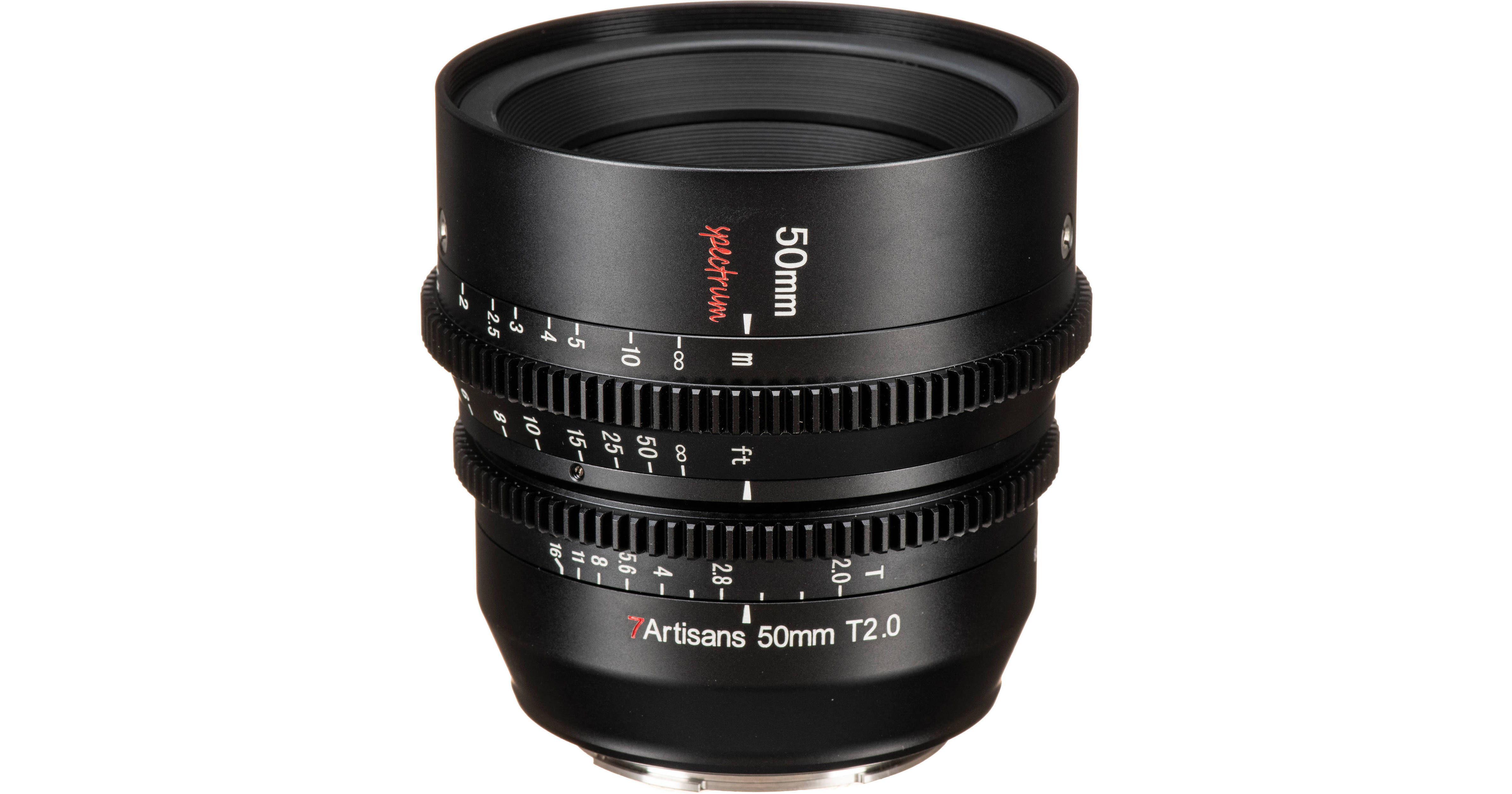 7artisans Photoelectric 50mm T2.0 Spectrum Prime Cine Lens C504B