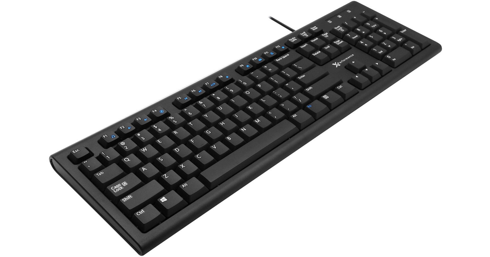 X9 Performance Antimicrobial Full Size USB Keyboard X9BIOKEY B&H