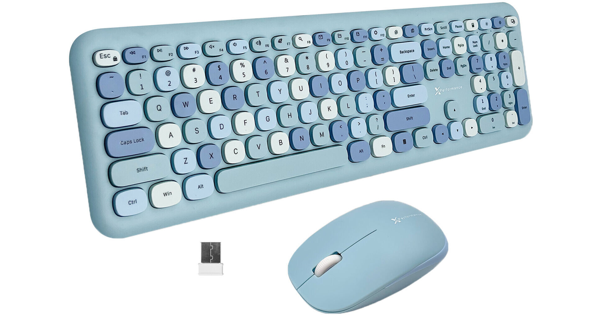 X9 Performance Wireless Keyboard and Mouse X9RFCOLORCBLB B&H