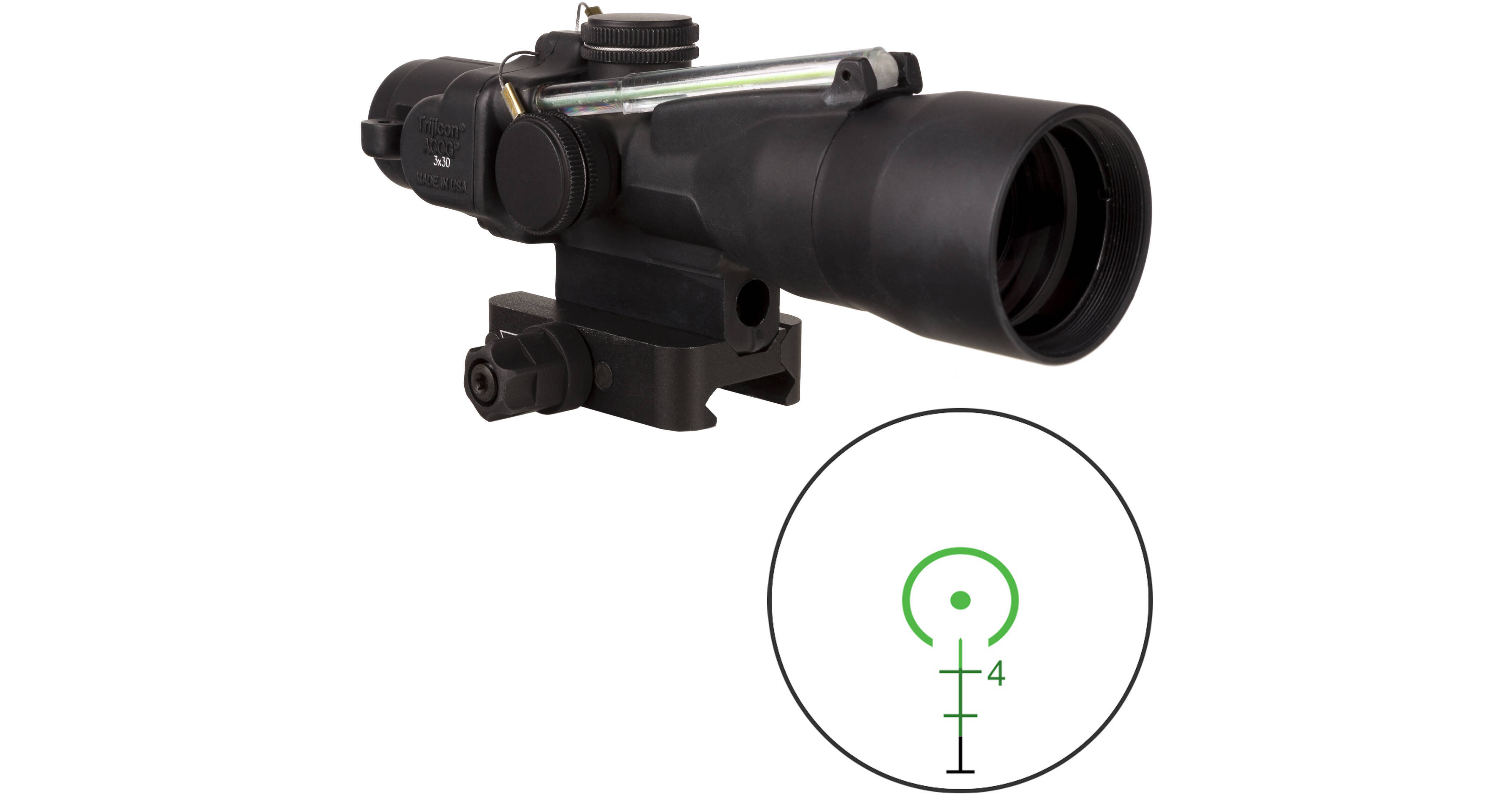 Trijicon 3x30 ACOG Riflescope, Dual Illuminated TA33-C-400373