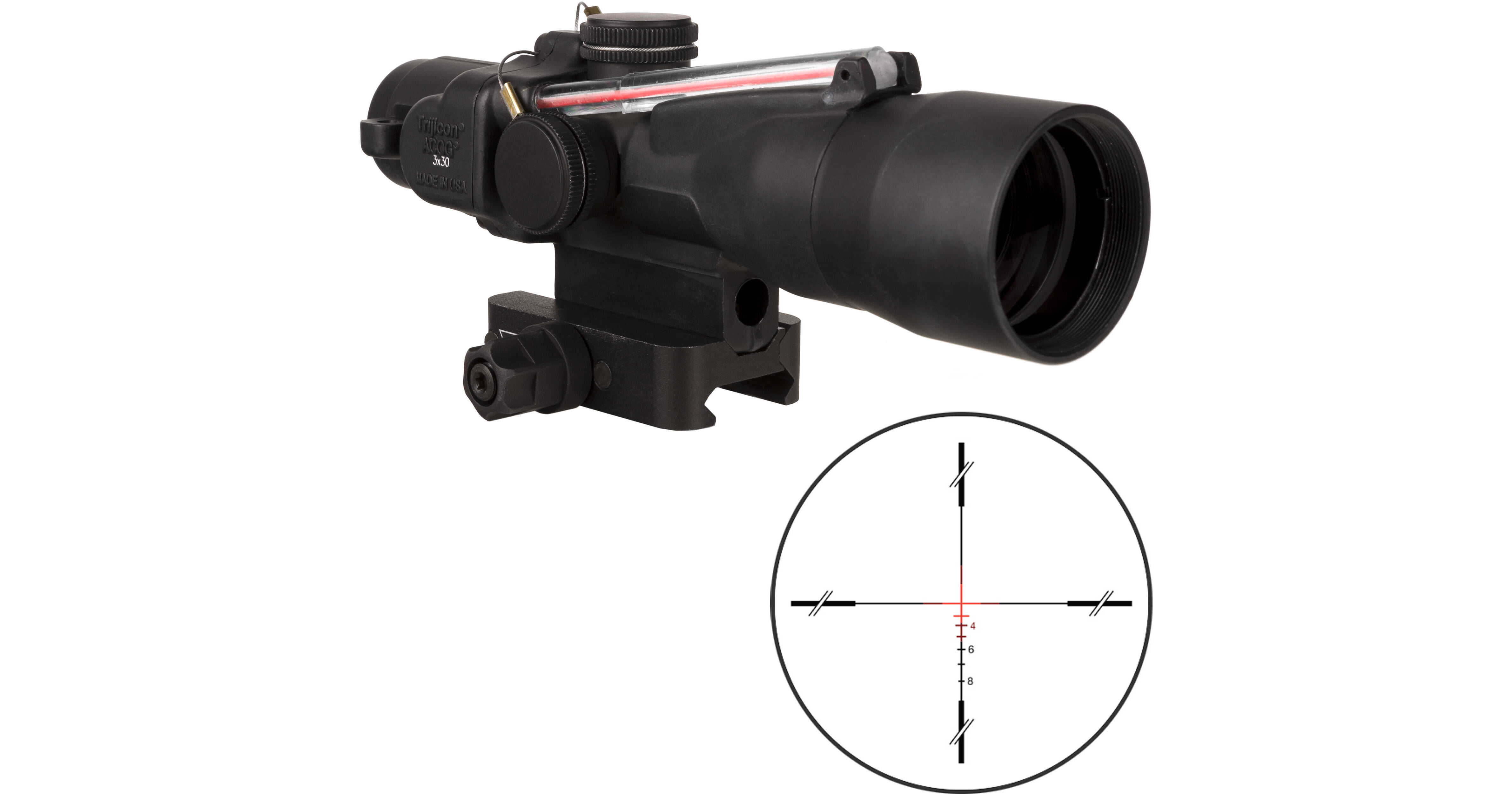 Trijicon 3x30 ACOG Riflescope, Dual Illuminated TA33-C-400376
