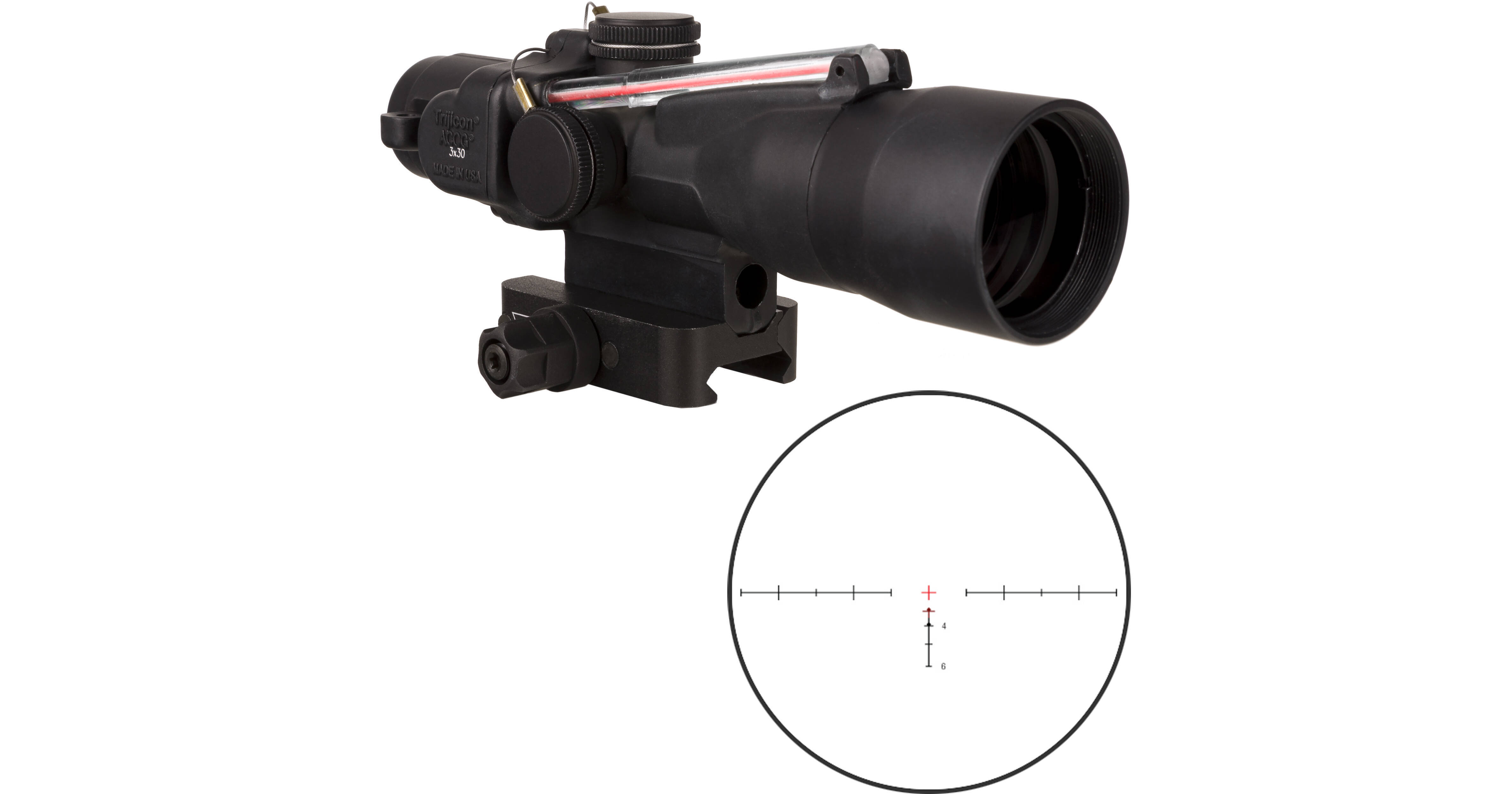Trijicon 3x30 ACOG Riflescope, Dual Illuminated TA33-C-400383