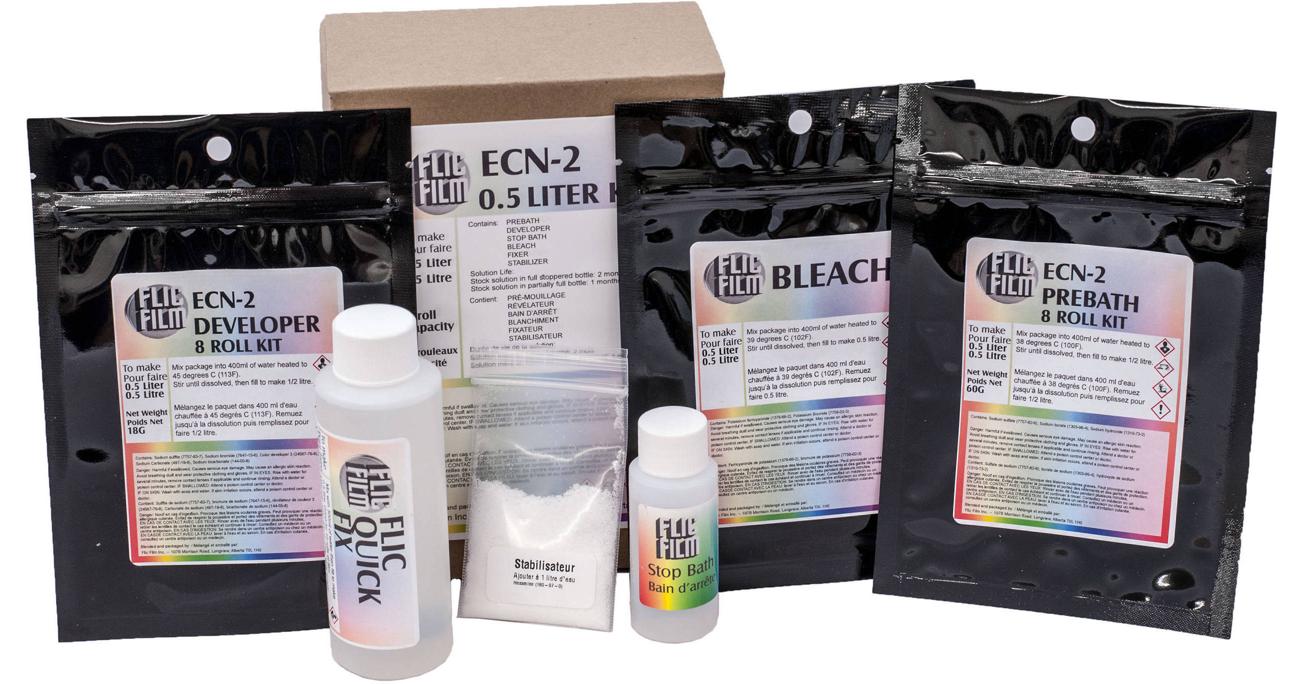 Flic Film ECN-2 Processing Kit for 8 Rolls (0.5L) FF38080C B&H