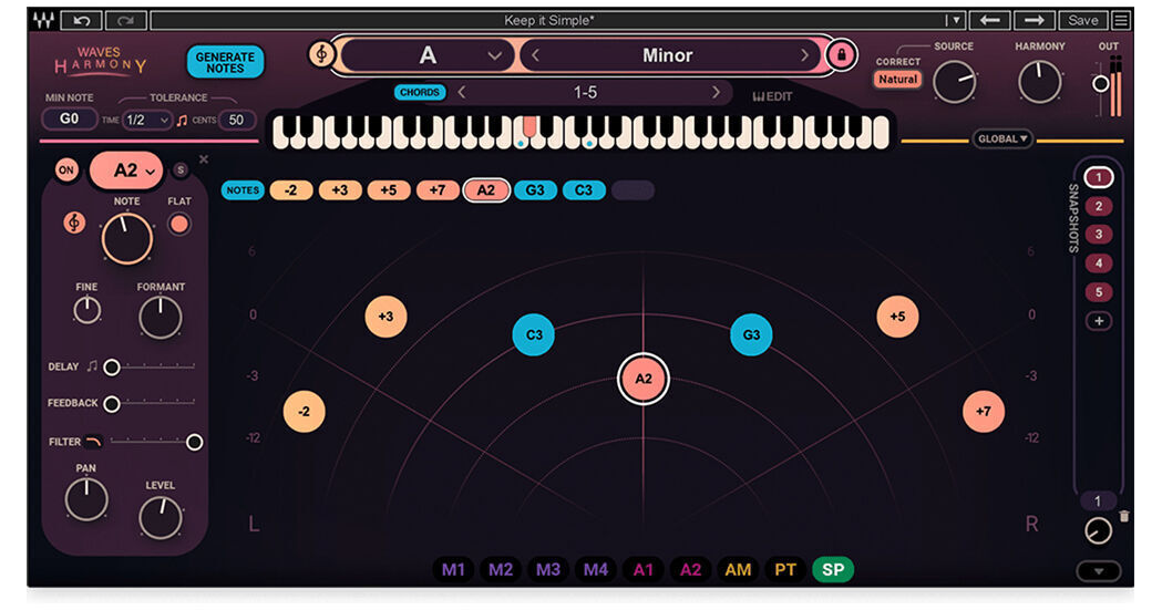 Waves Harmony Real-Time Vocal Harmony Plug-In (Download) HRMNY