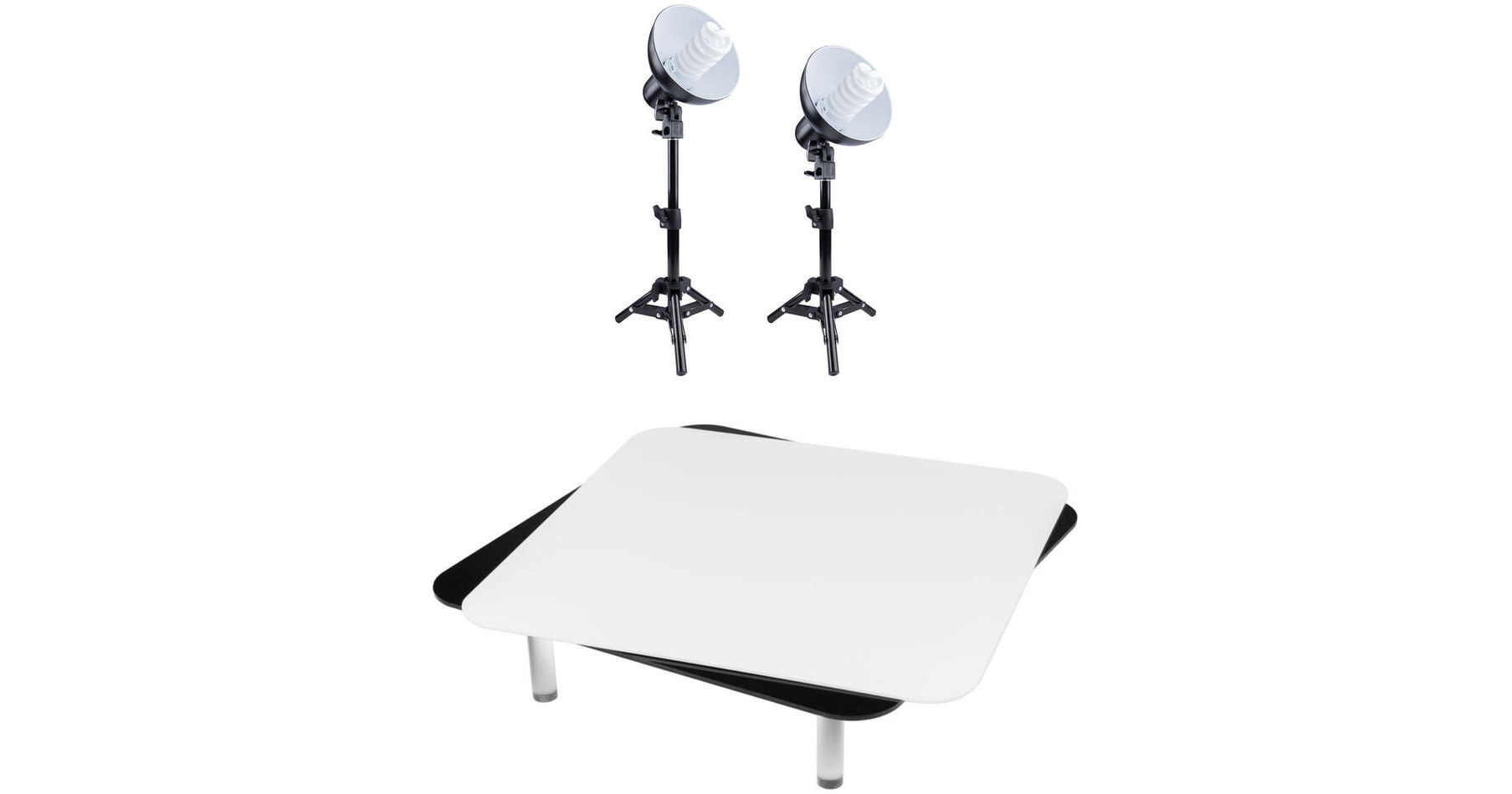 Studio Essentials Product Photography Kit with 2 Fluorescent