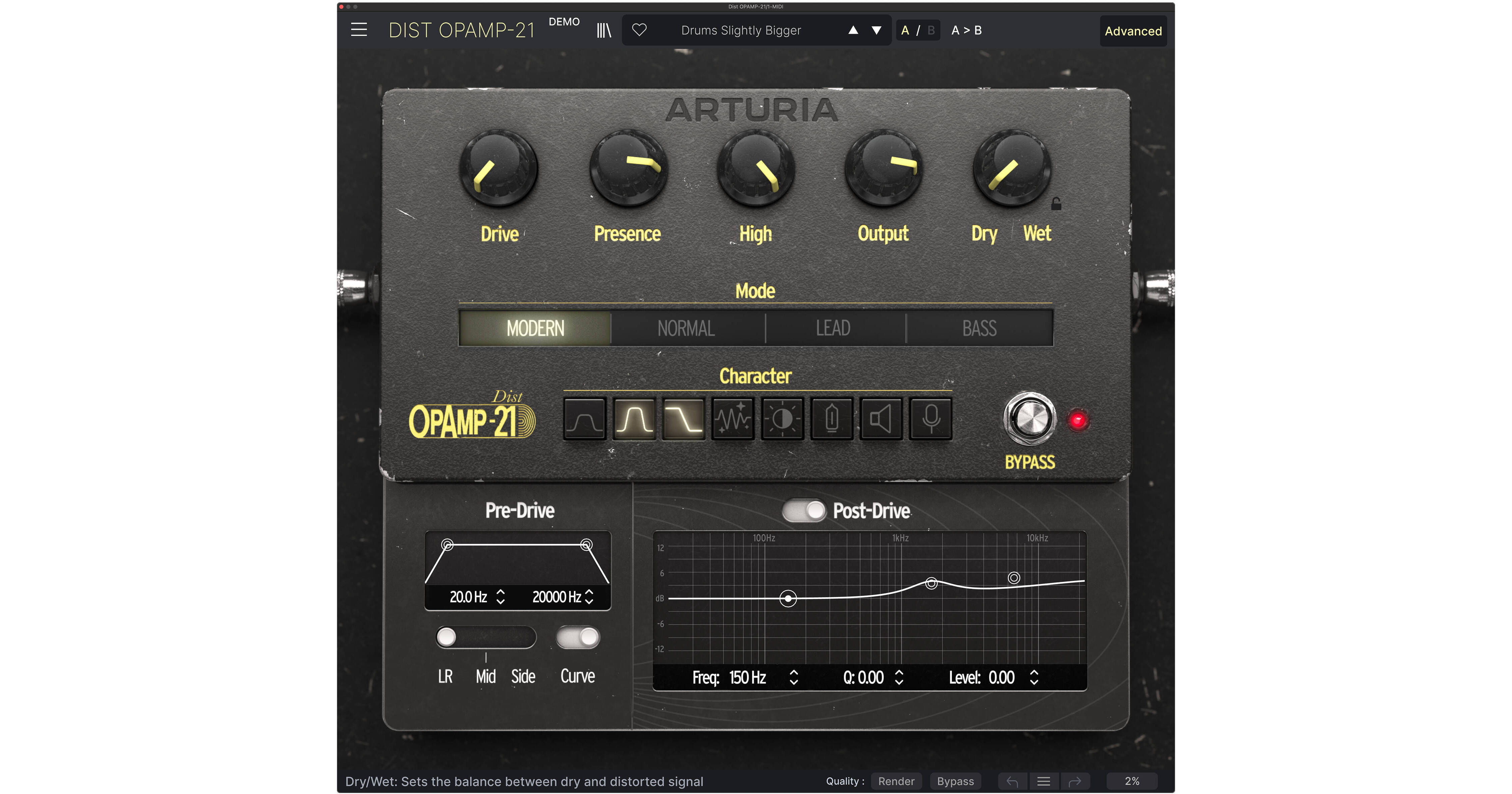 Arturia Dist OPAMP-21 Amped Distortion Classic 720107_DOWN B&H