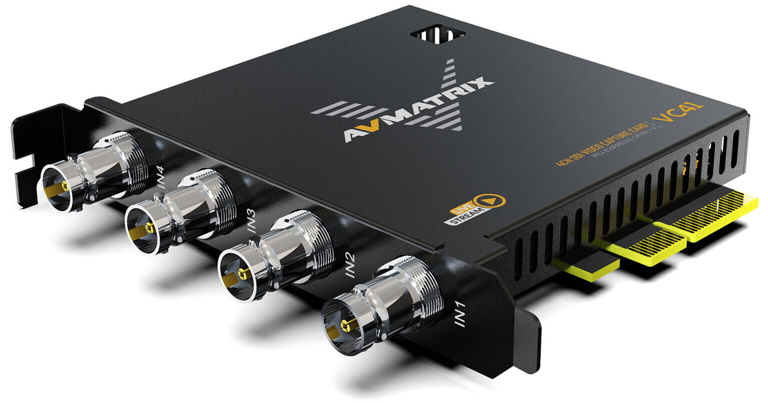 AVMATRIX VC41 1080p 3G-SDI PCIe 4-Channel Capture Card VC41 B&H