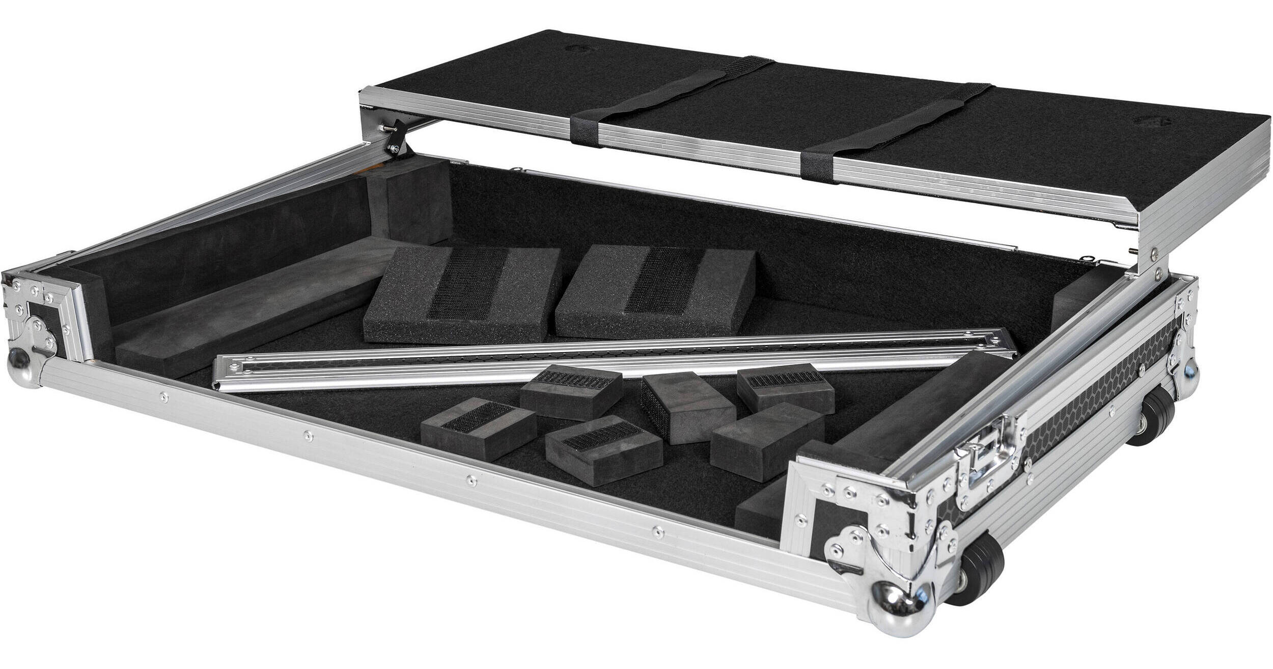 Headliner Flight Case with Laptop Platform and Wheels HL10008