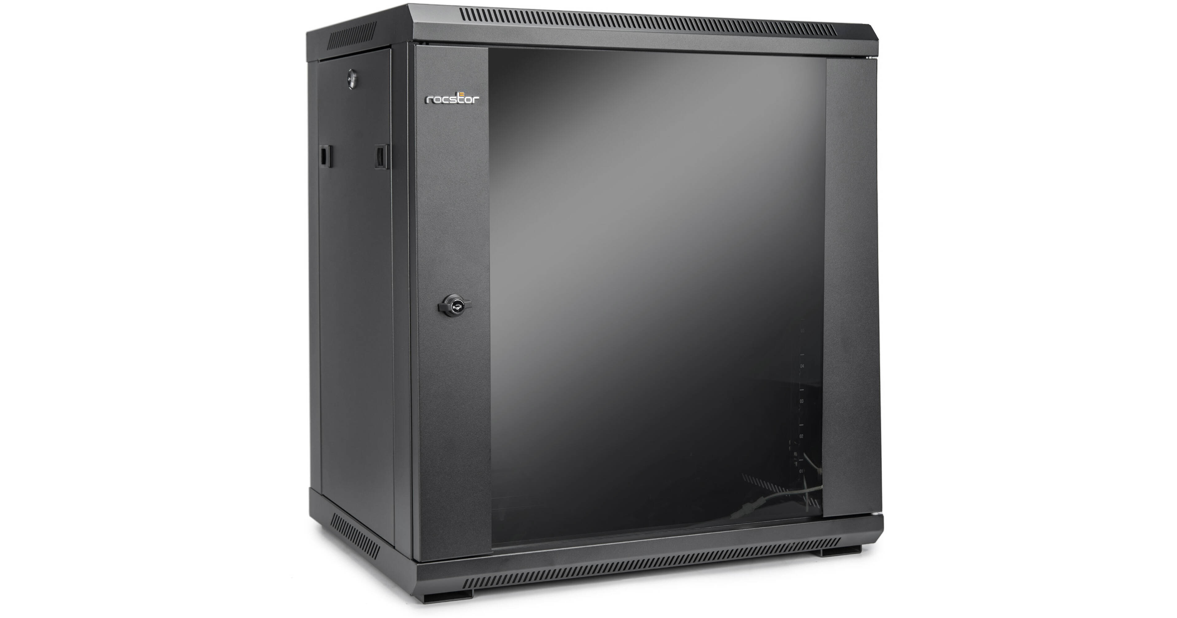 Rocstor Solidrack 12U Rack Enclosure (Black) Y10E003-B1 B&H