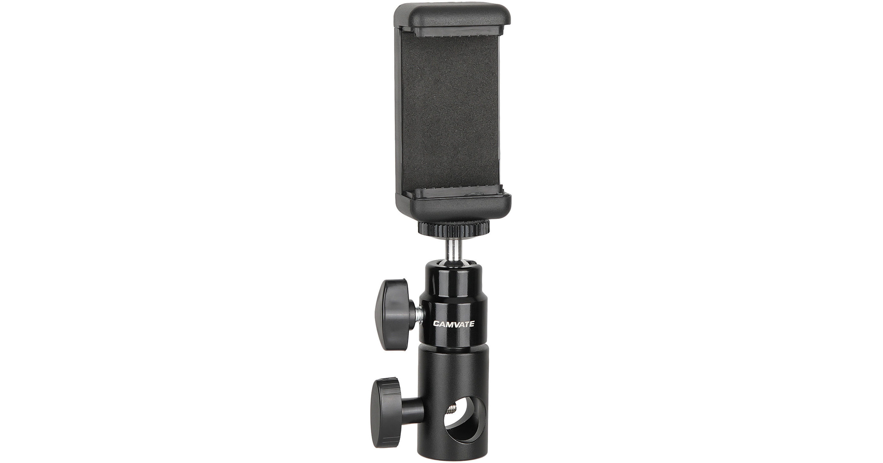 CAMVATE Smartphone Clamp with Ball Head Mount and Light C2953