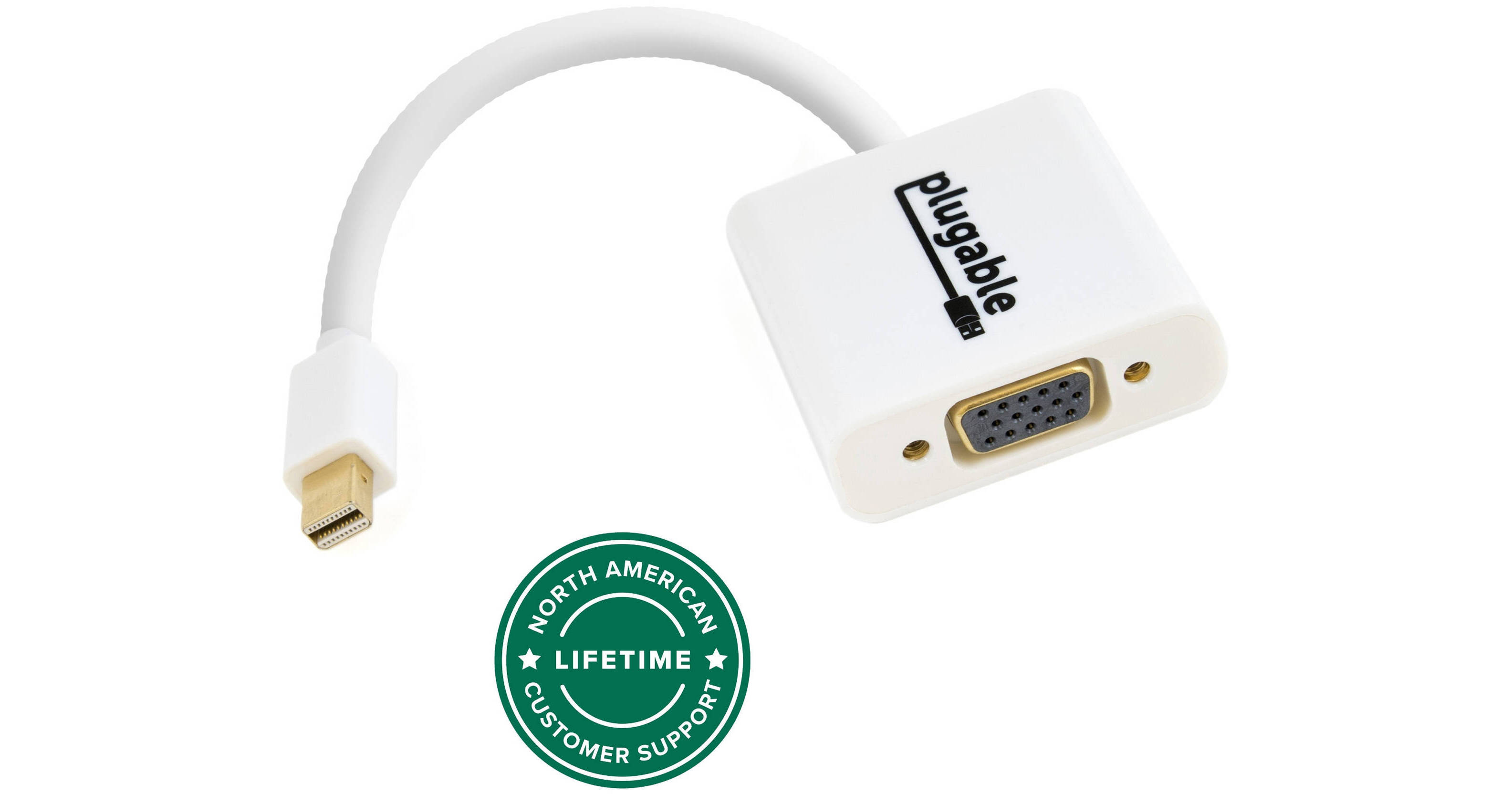 Plugable Mini DisplayPort to VGA Passive Adapter MDPM-VGAF B&H