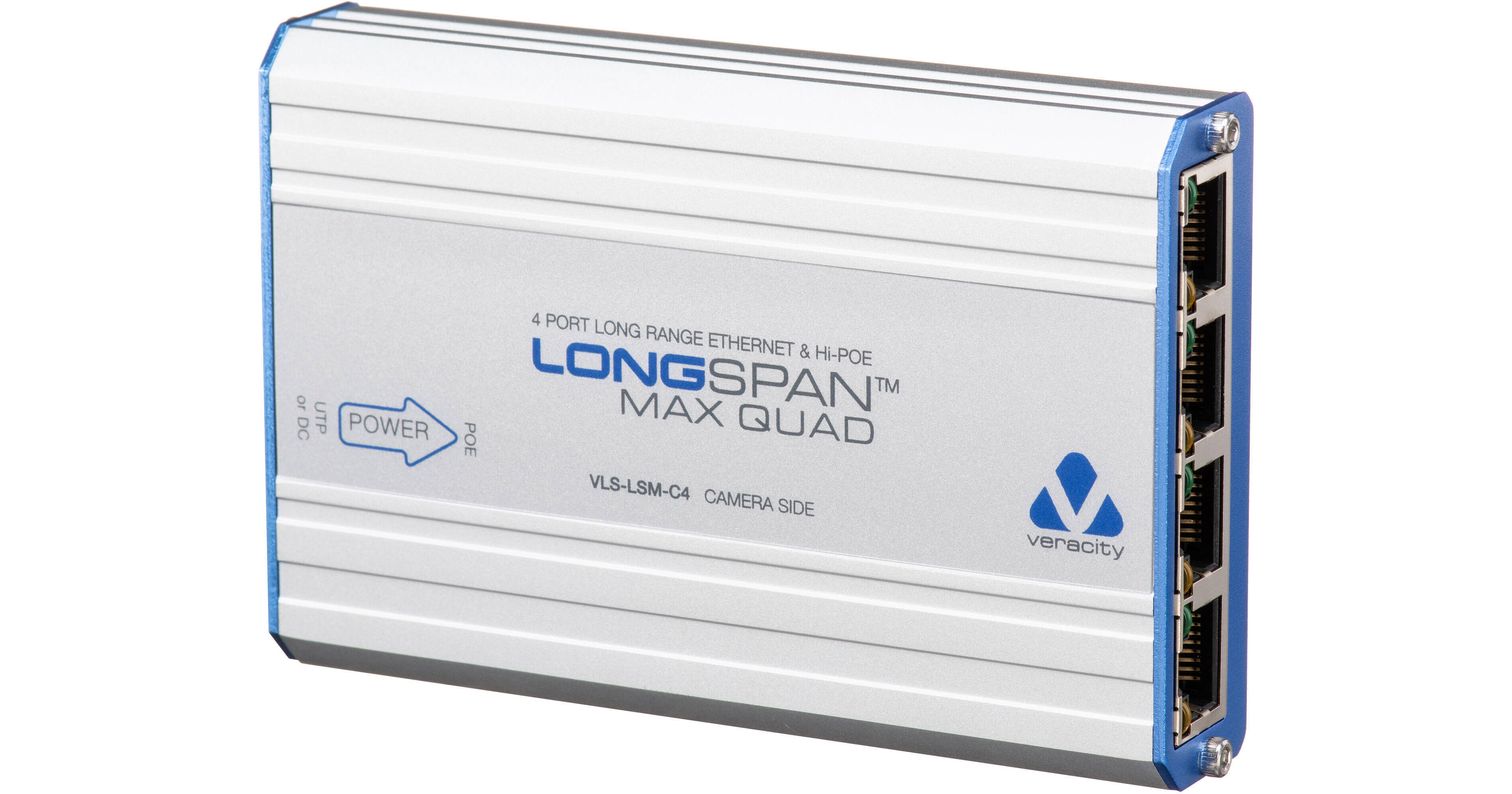 Veracity LONGSPAN Max Quad Camera 8-Port PoE+ / PoE 4 VLS-LSM-C4