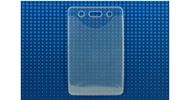 BRADY PEOPLE ID PureClear Vinyl Vertical Badge Holder 1815-1124