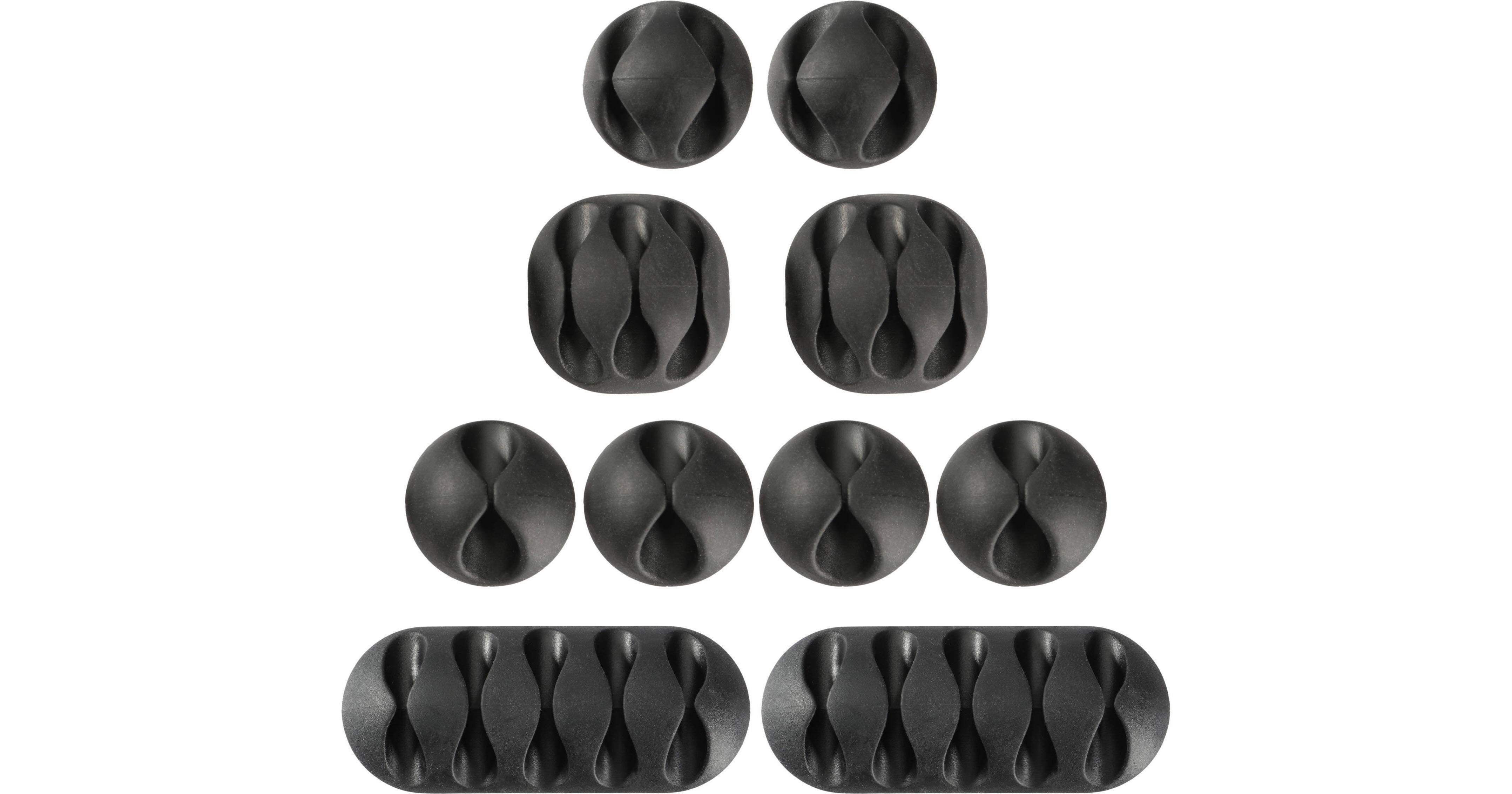 Pearstone Silicone Cable Organizers (10-Pack, Assorted) CG-10PR