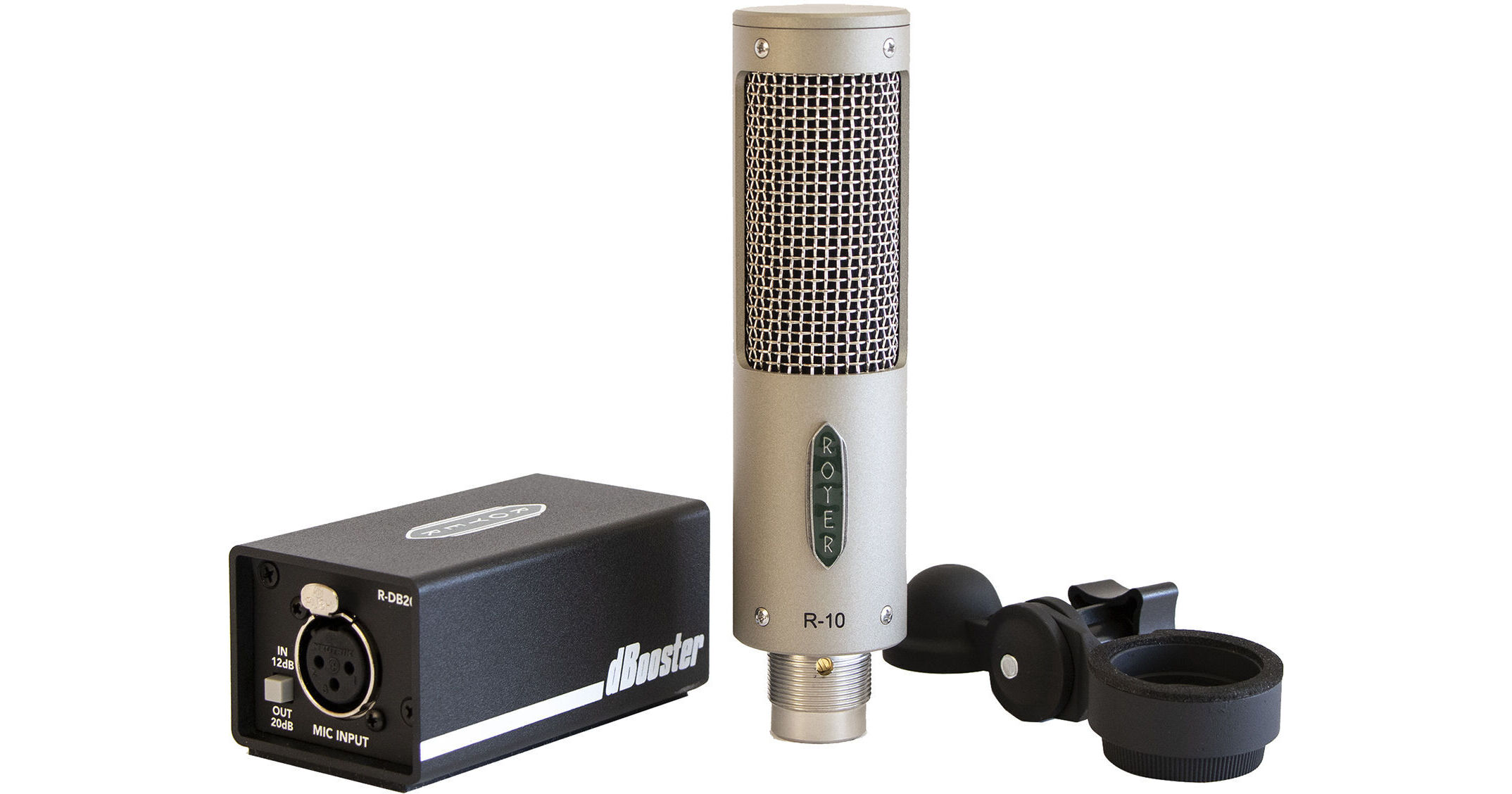 Royer Labs R-10 Ribbon Microphone with dBooster R-10-DB20-BNDL