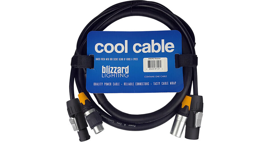 Blizzard Cool Cable powerCON TRUE1 & DMX 3-Pin Combo DMXPCT-3
