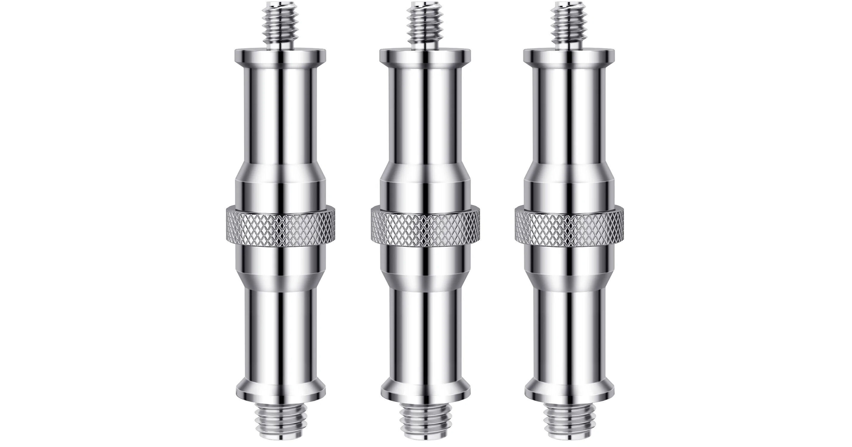 Neewer 1/4"-20 to 3/8"-16 Screw Adapter Spigot (3-Pack) 66600583