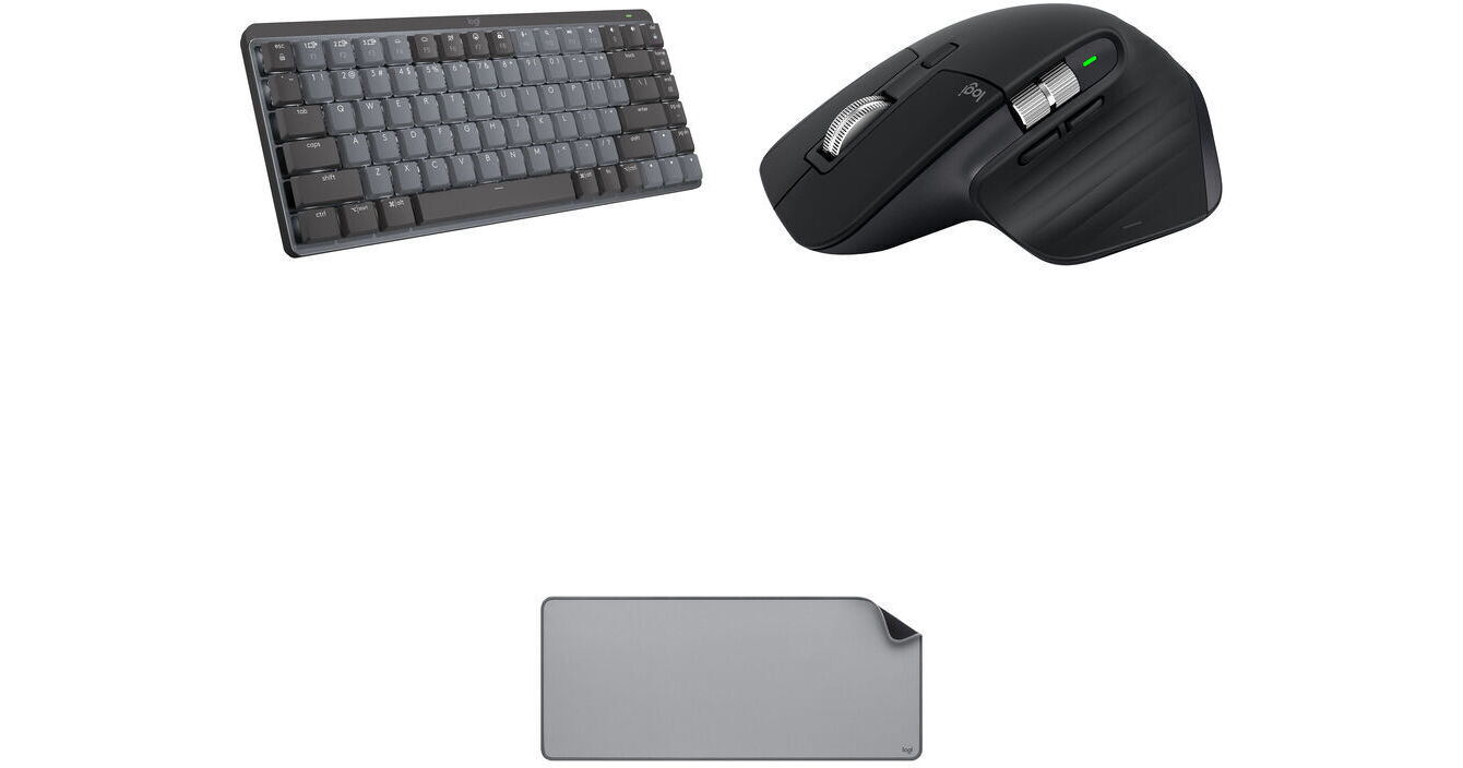 Logitech Wireless MX Mechanical Mini Keyboard & MX Master 3S