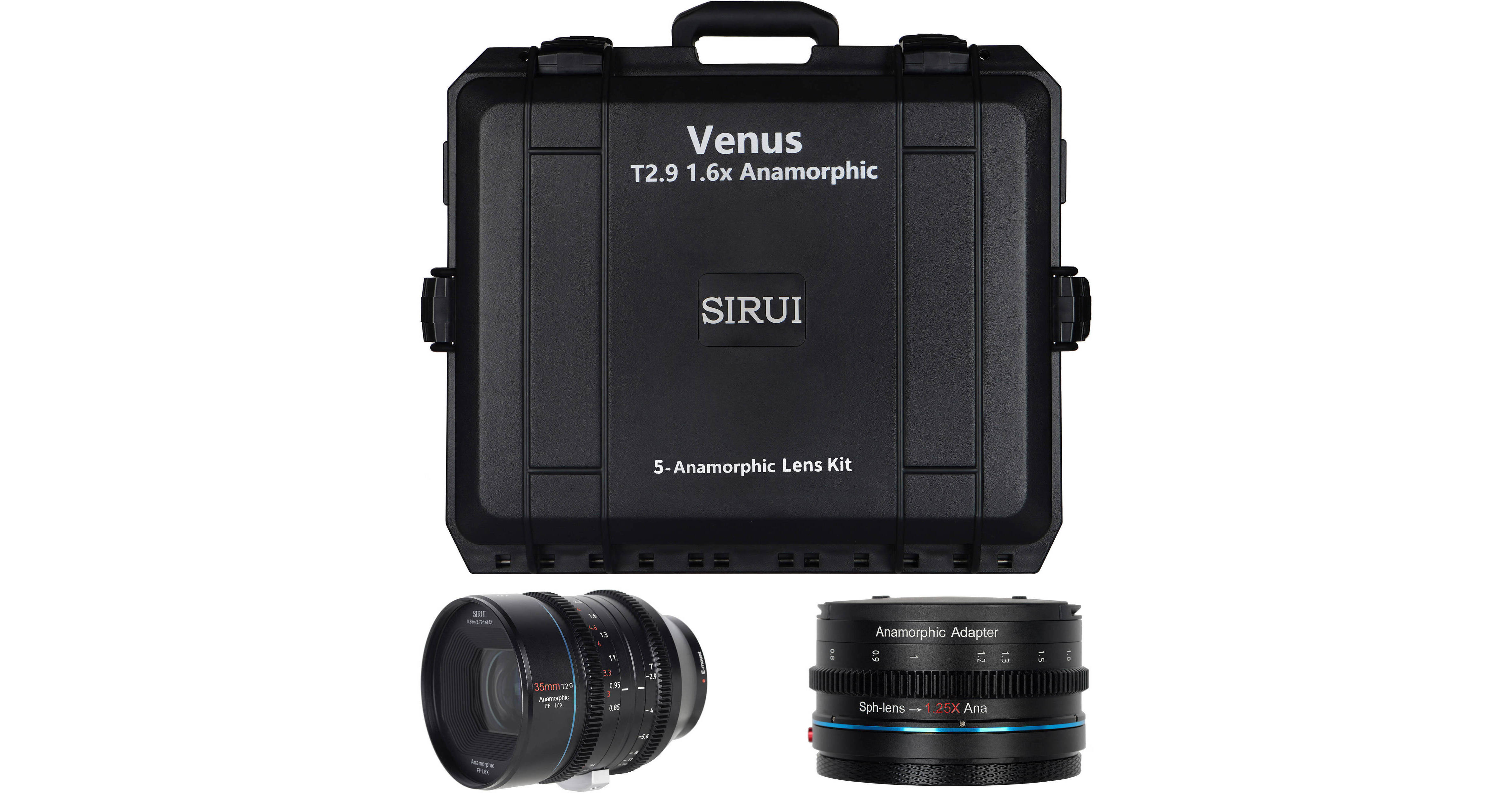 Sirui 35mm T2.9 1.6x Full-Frame Anamorphic Lens Kit VENUS SET