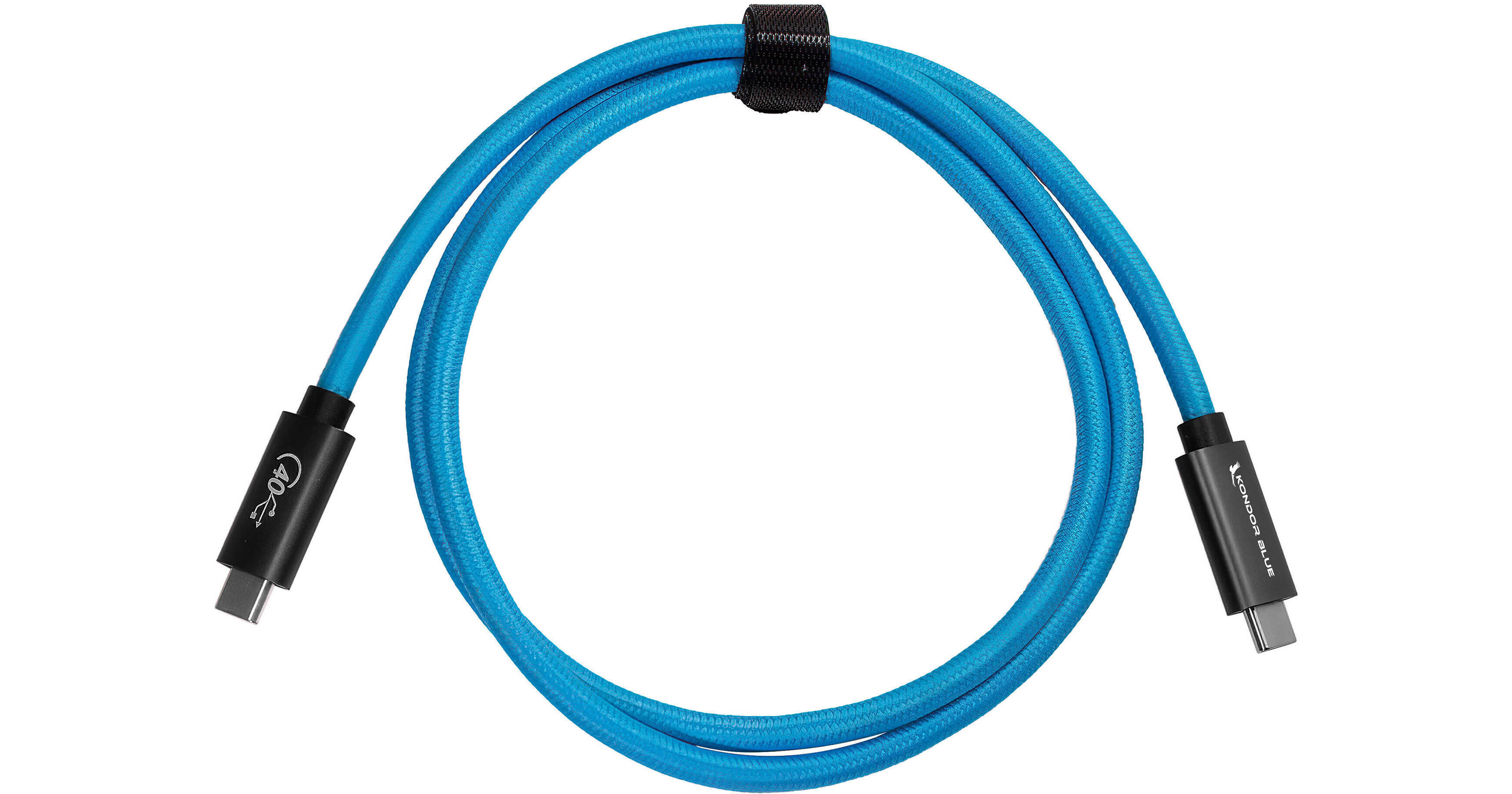 Kondor Blue Thunderbolt 4 USB-C Cable (3', Kondor Blue)