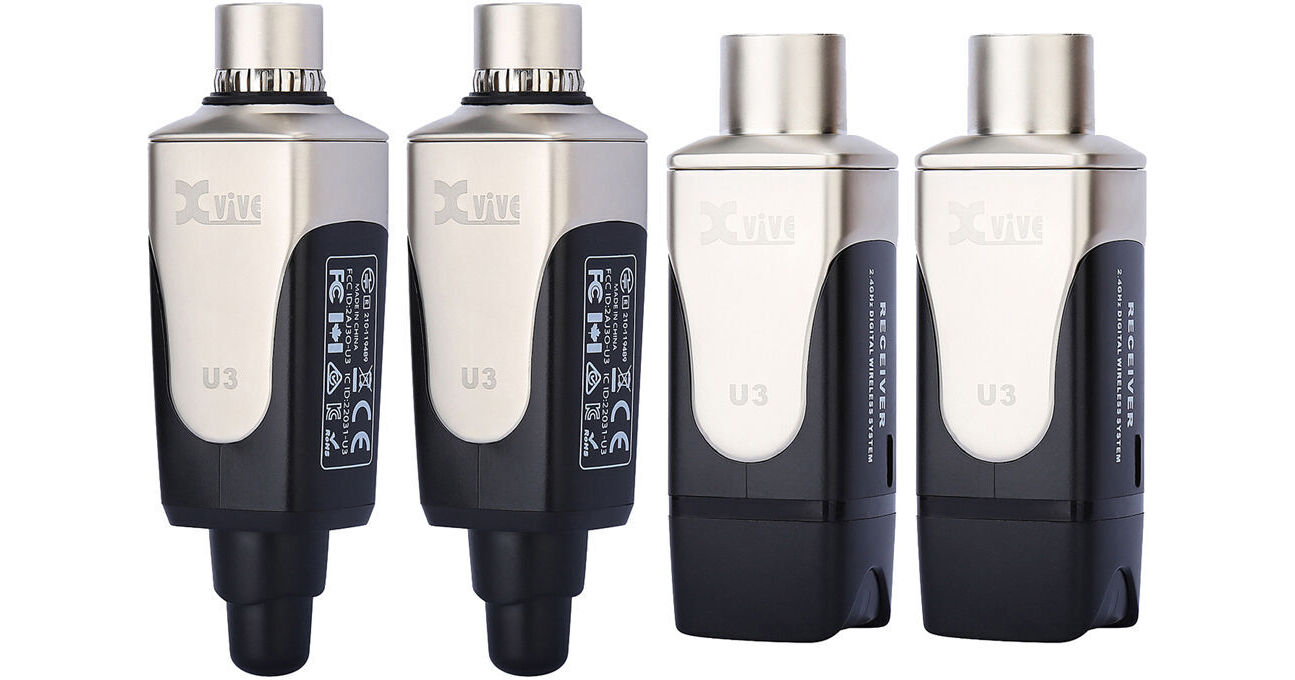 Xvive Audio U3D Dual Plug-On Wireless Audio System U3D B&H Photo