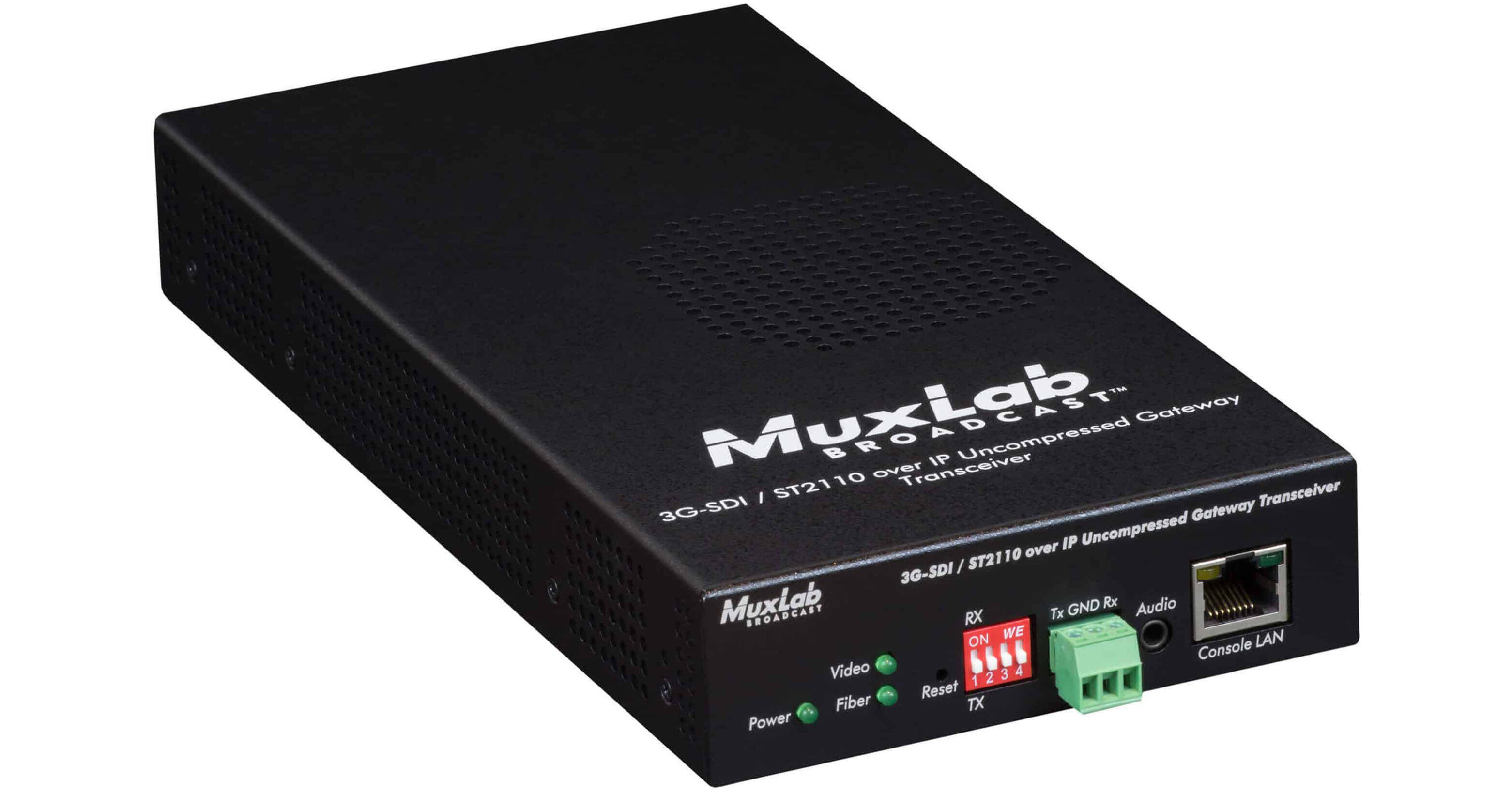 MuxLab 3G-SDI/ST2110 over IP UTP Gateway 500767-2110-UTP B&H