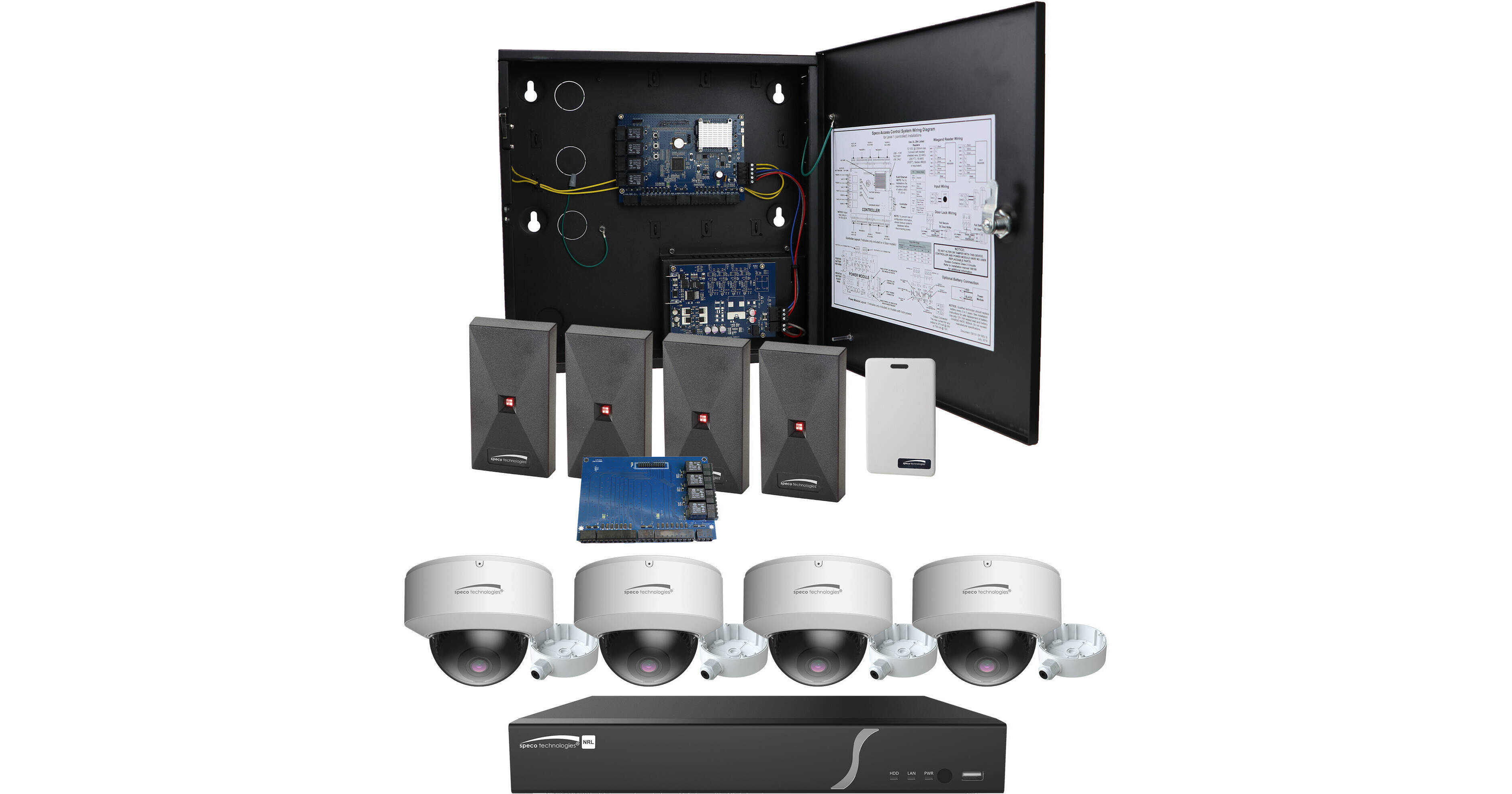 Speco Technologies 4-Door Access Control System & ACKIT2VIDB B&H