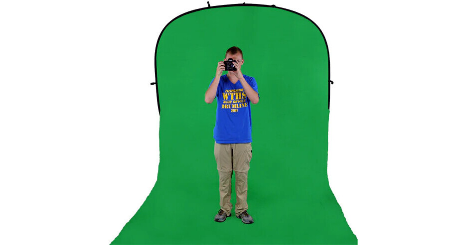 FotodioX Collapsible Portable Backdrop PNL-KIT-GRN-8X14 B&H