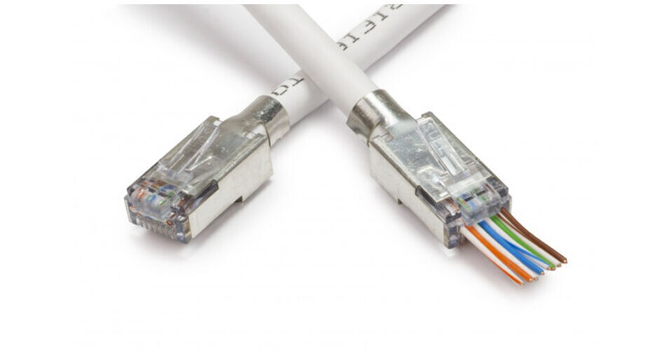 Platinum Tools Shielded EZ-RJ45 Cat 5e & Cat 6 Connector 105022
