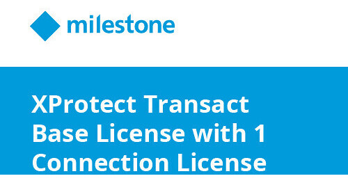 Milestone XProtect Transact Base License with 1 Connecti XPTBS