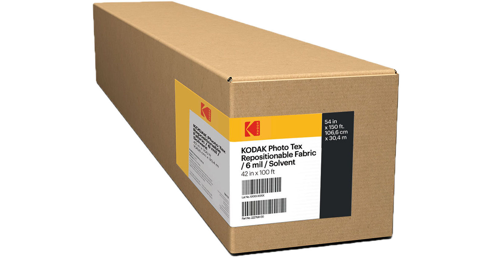 Kodak Photo Tex Solvent Inkjet Fabric (42" x 100' Roll) KPT4200S