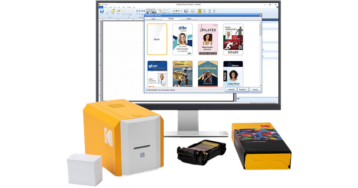 Kodak ID100S Single-Sided Photo ID Card Printer 653531 B&H Photo