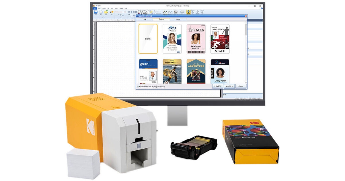 Kodak ID200S Single-Sided Photo ID Card Printer 653532 B&H Photo