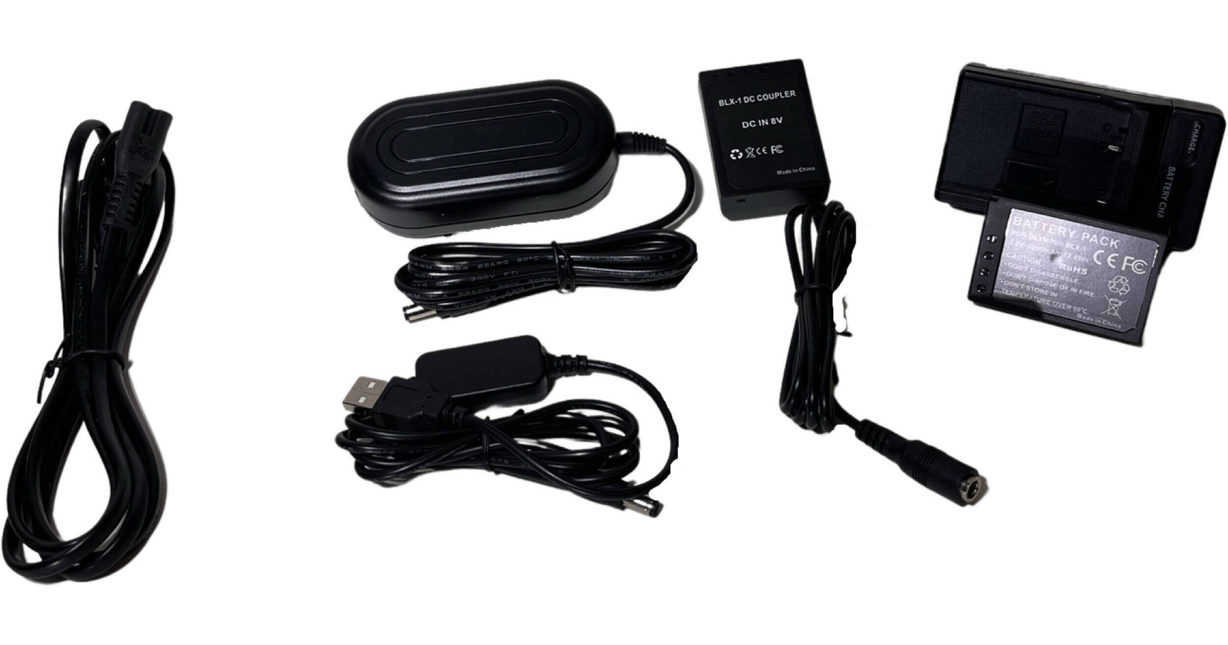 Bescor BLX-1 Dummy Battery, AC Adapter, 5V USB-A BLX1ACPRO5V B&H