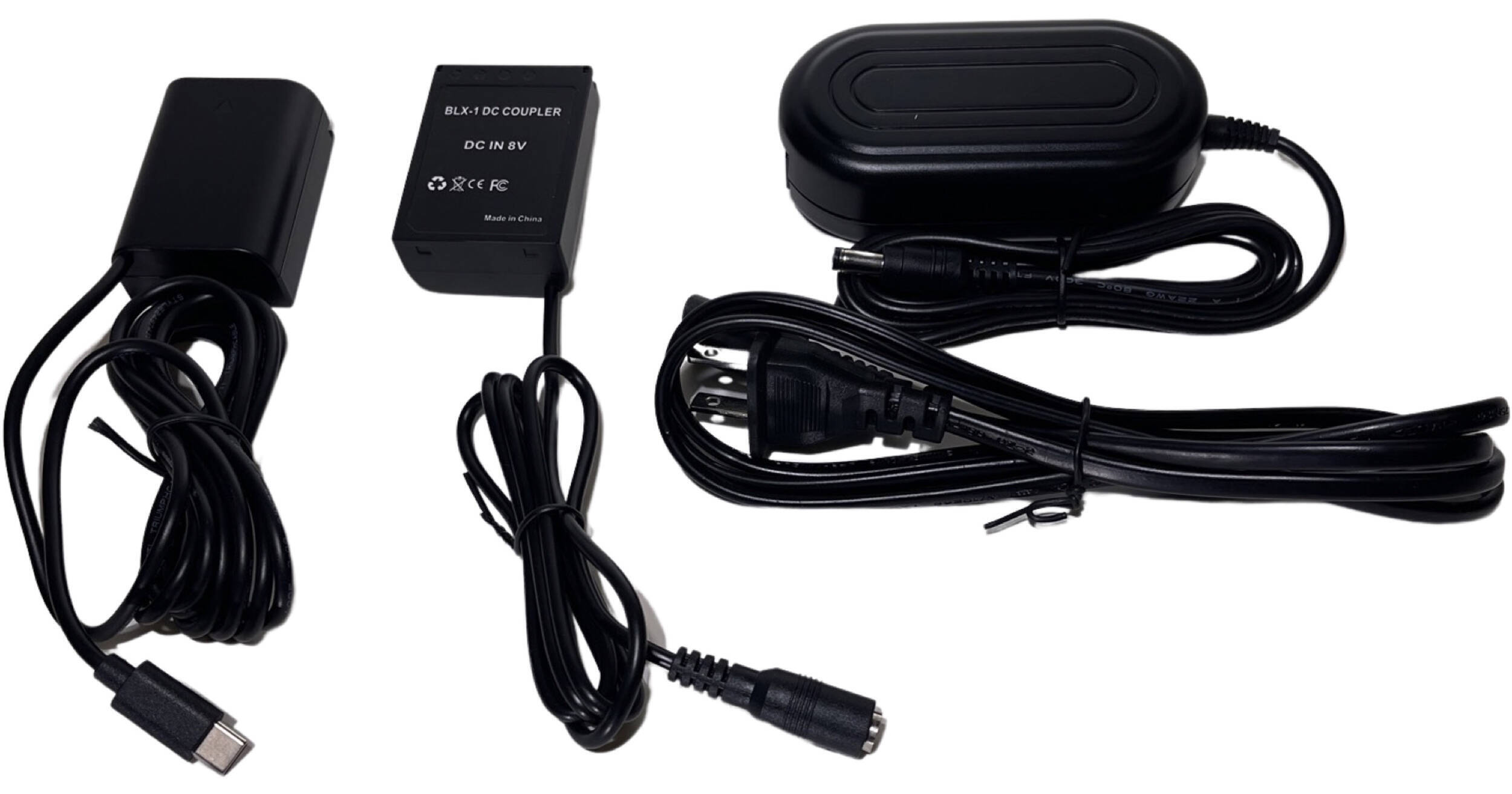 Bescor BLX-1 Dummy Battery with BLX-1 Battery for USB-C BLX1X
