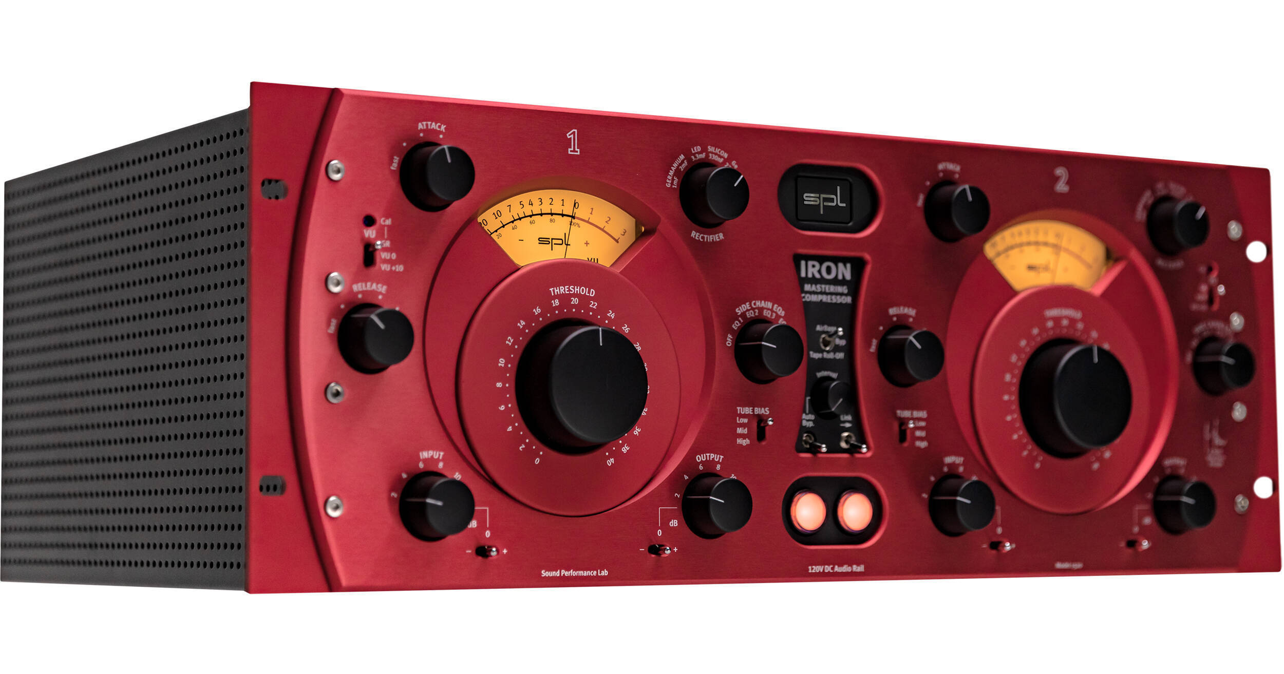 SPL Iron V2 Two-Channel Tube Mastering Compressor (Red/Black)