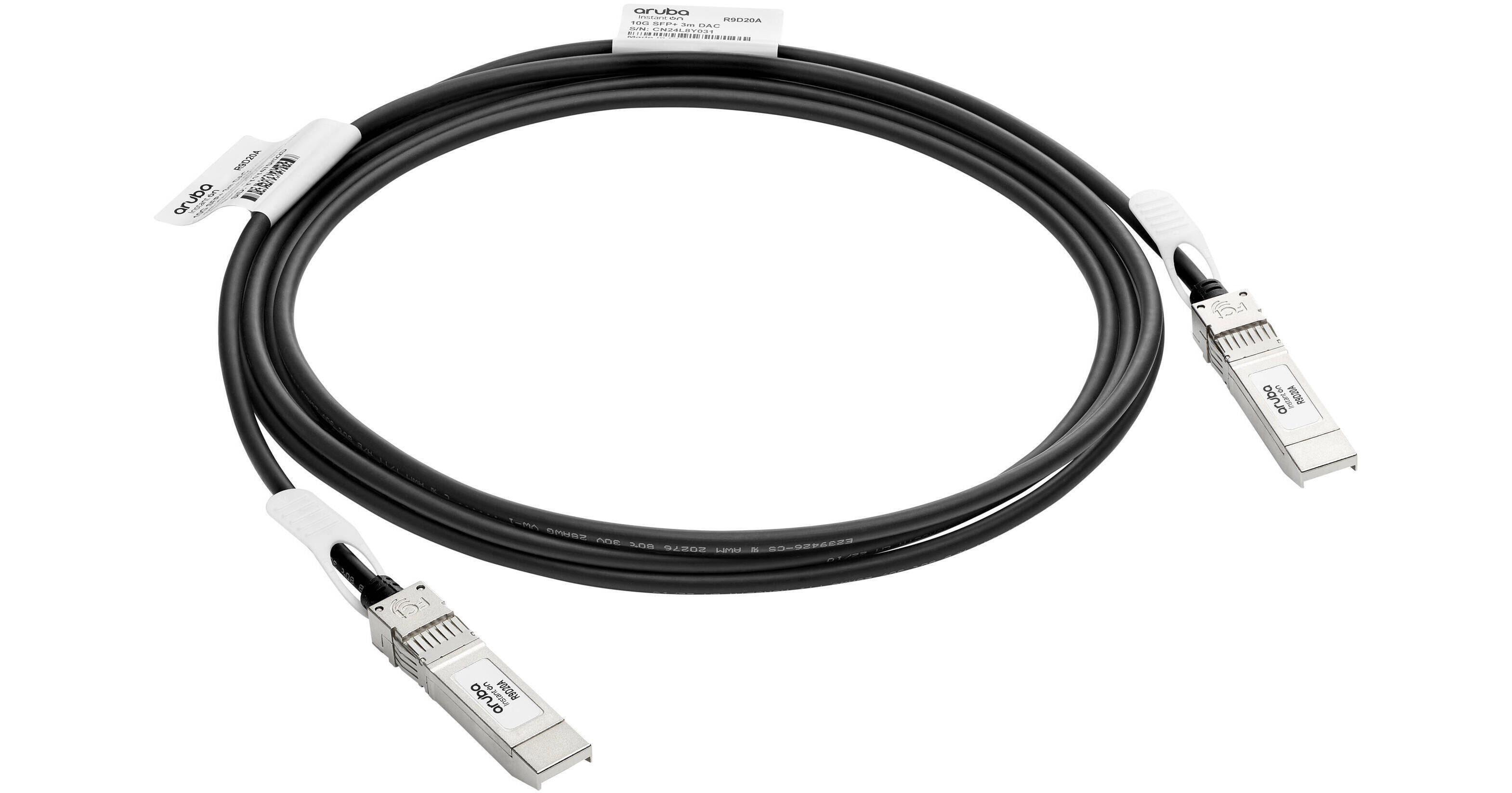 HPE Networking 10G SFP+ Direct Attach Copper Cable (9.8') J9283D